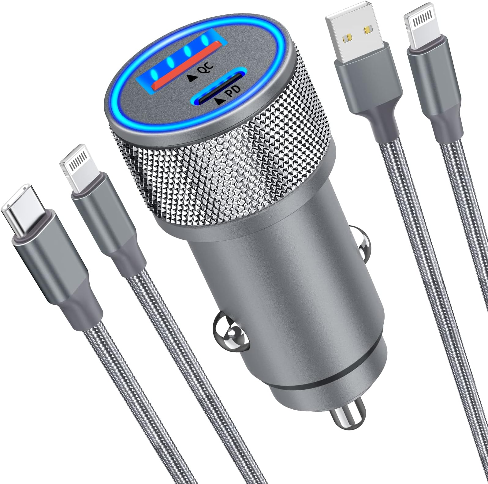 Amazon.com: [Apple MFi Certified] iPhone Car Charger Fast Charging ...