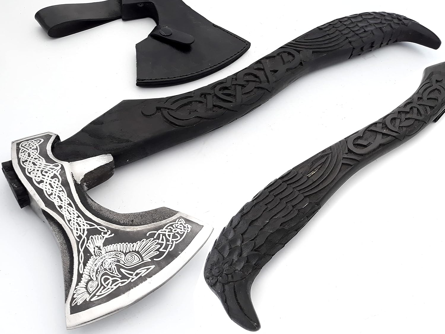 Amazon.com : Raven Axe - Battle Ready Raven Axe (AK1109X)-Viking ...