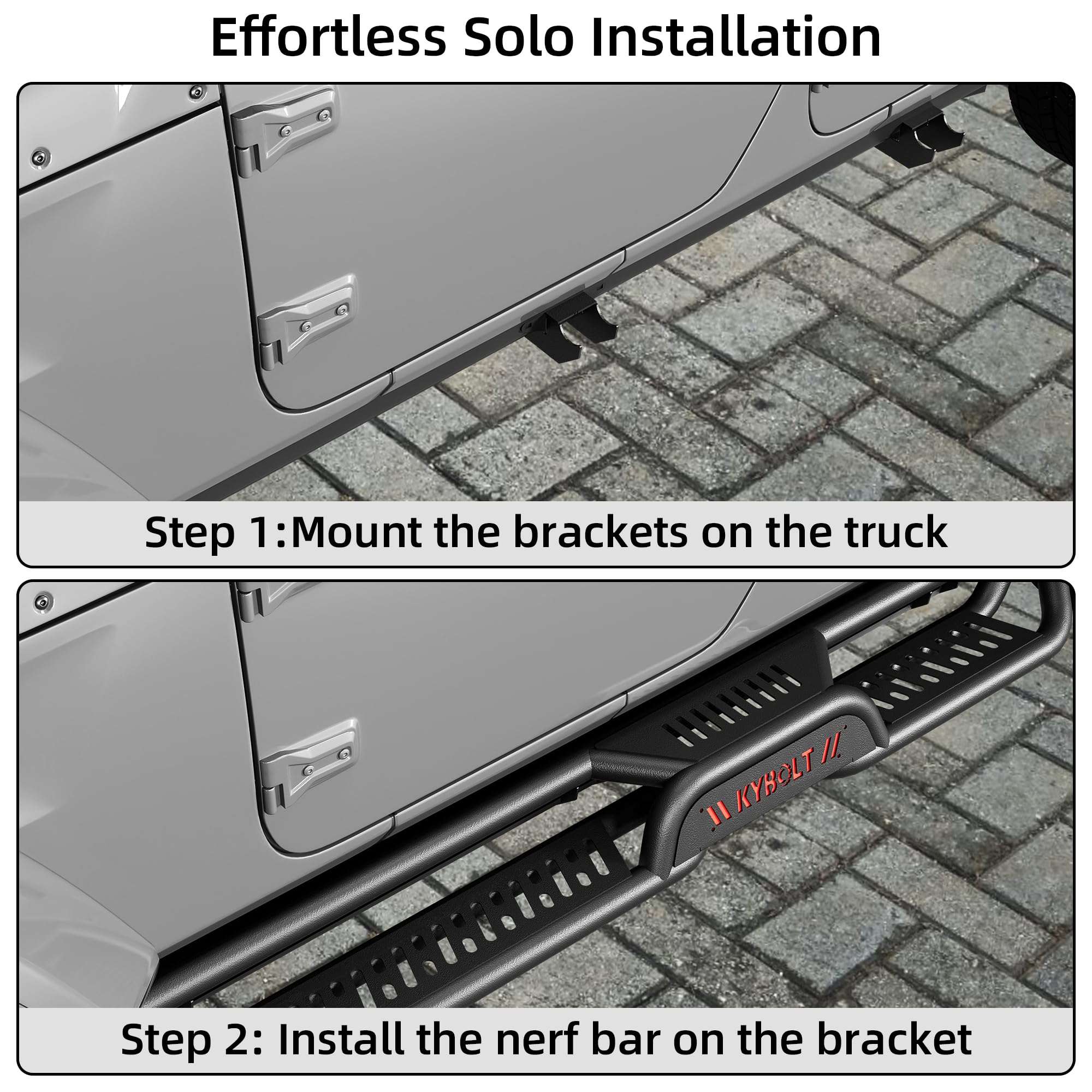 Snapklik.com : KYBOLT Running Boards Compatible
