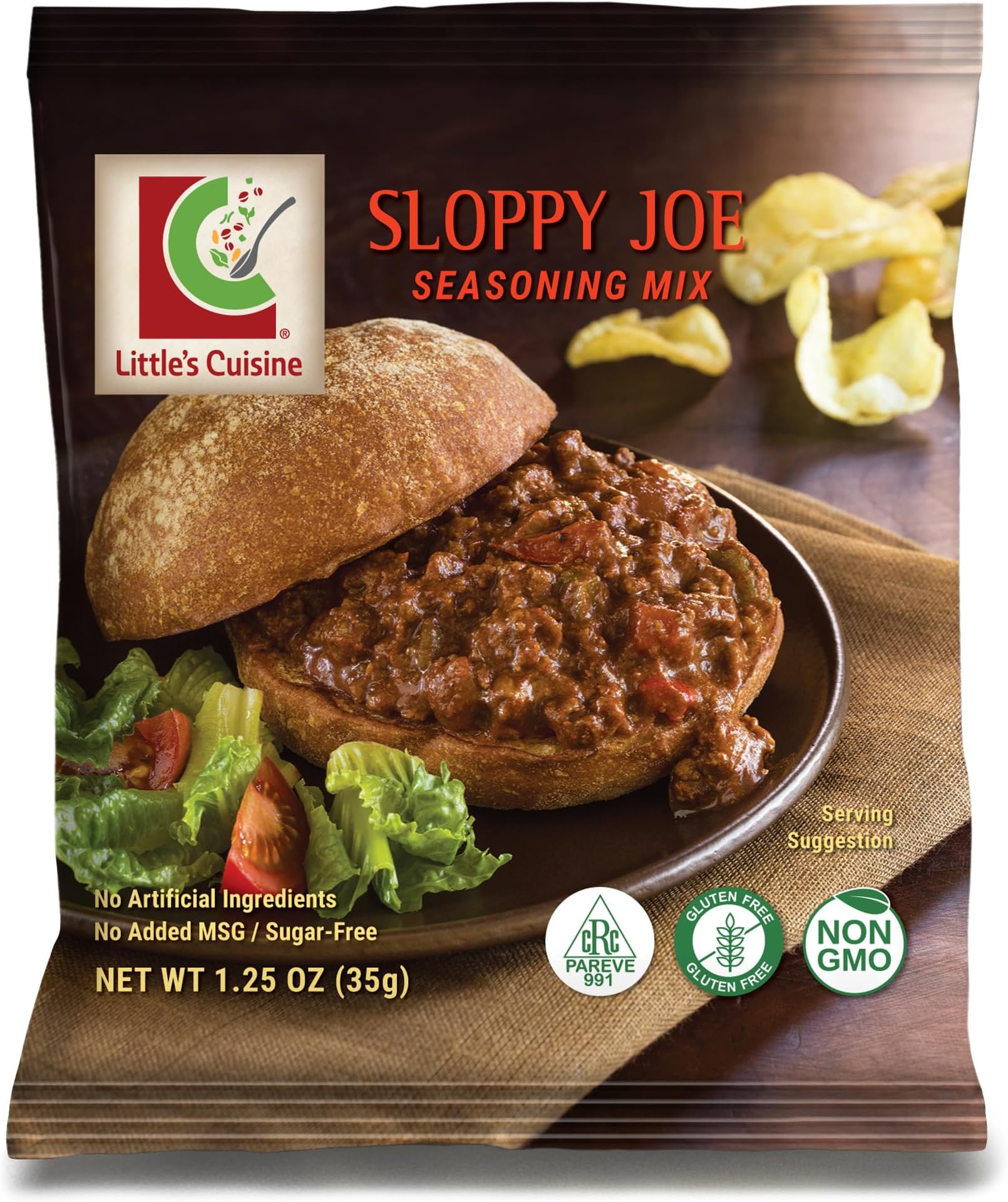 Amazon.com : Little's Cuisine Sloppy Joe Seasoning Mix | Non-GMO, Sugar ...