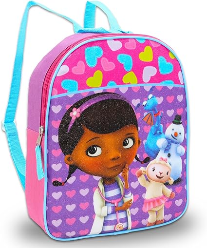 Disney Doc McStuffins Miniature Backpack for Girls, Hot Pink/Purple ...