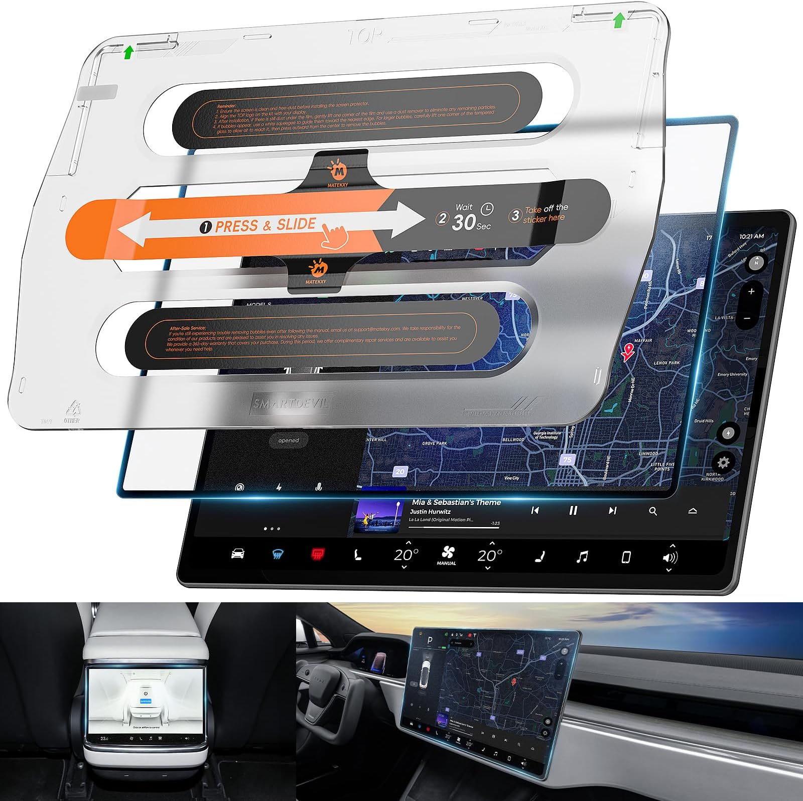 Amazon.com: ShowEv 2024 for Tesla Model S Model X Screen Protector ...