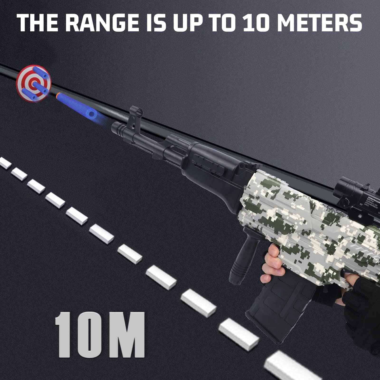 YKToyz Motorized Blaster Toy Gun Compatible with Nerf, DIY Automatic ...