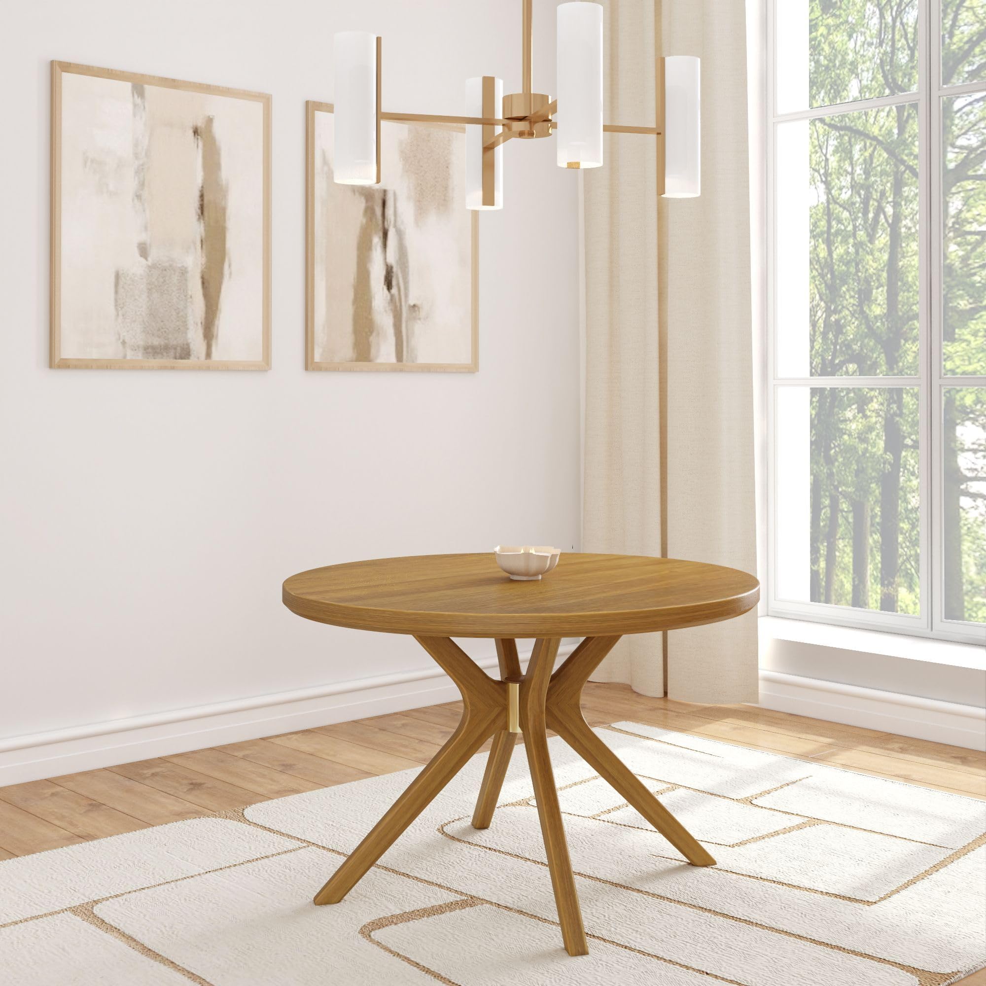 Amazon.com: Modway EEI-3849-OAK Crossroads 71" Oval Wood Dining Table ...