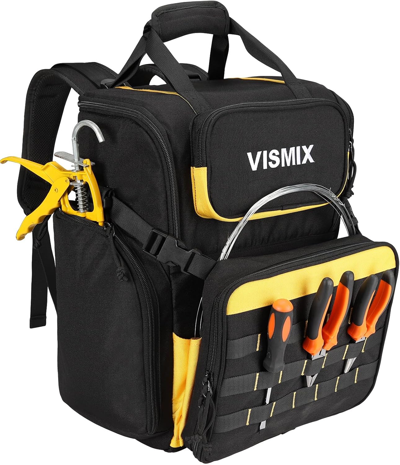 VISMIX Tool Backpack, Tool Bag Backpack, Tool Backpack Heavy Duty Tool ...