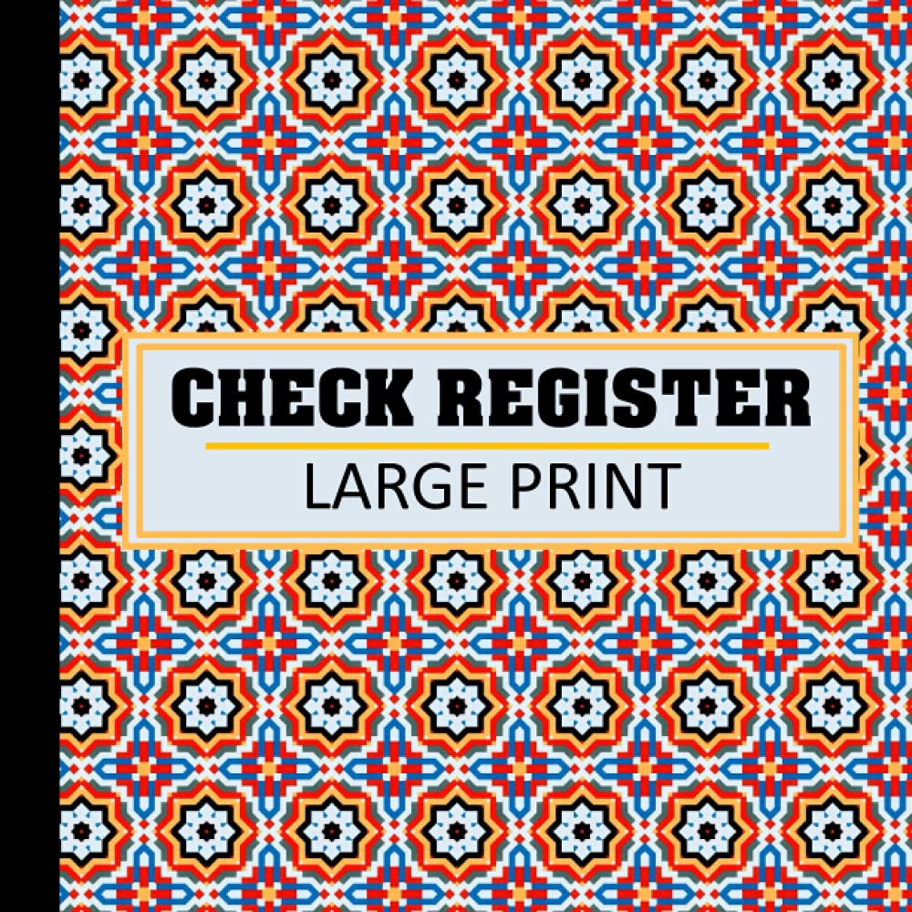 Amazon.com: Large Print Check Register: Jumbo Print and Easy to Read ...