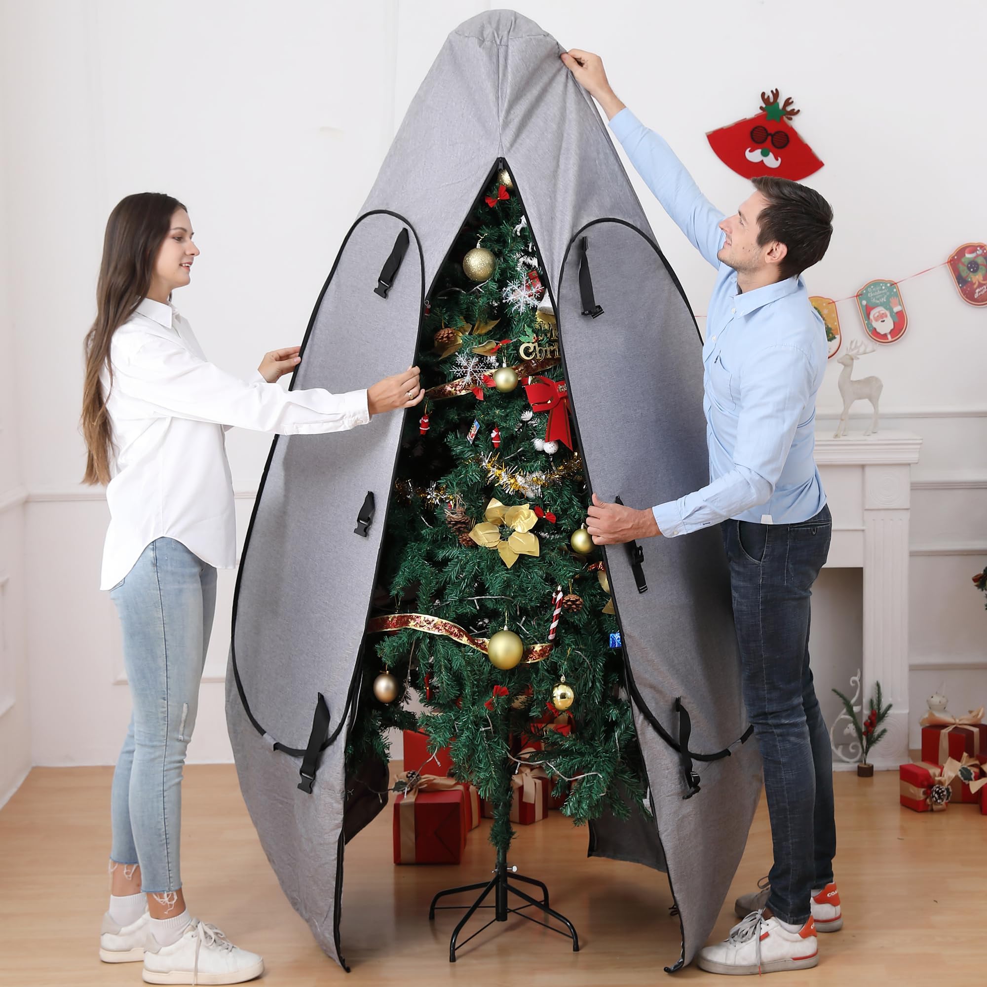 Amazon.com: Upright Christmas Tree Storage Bag 7.5 Ft, Artificial ...