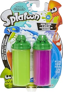 Amazon.com: World of Nintendo Splatoon Splattershot Refill 2-Pack, Lime ...