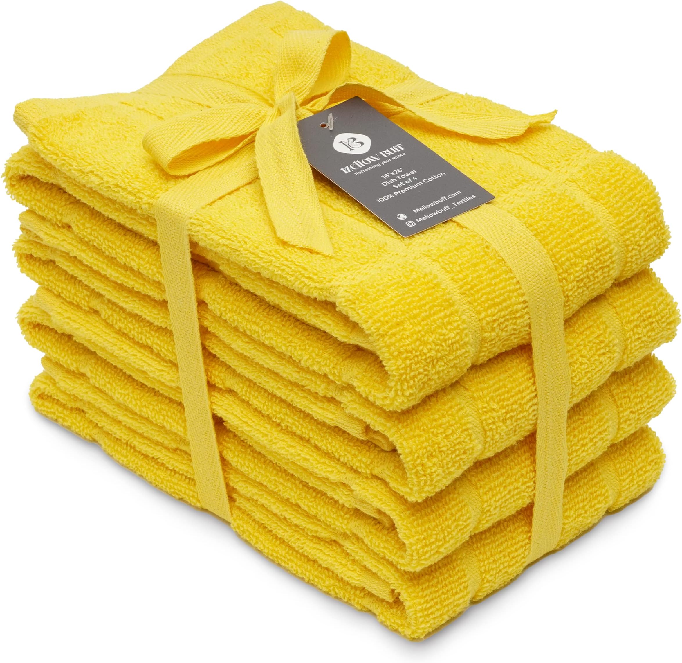 Amazon.com: Now Designs Bar Mop, Lemon Yellow, Set of 3 : Home & Kitchen