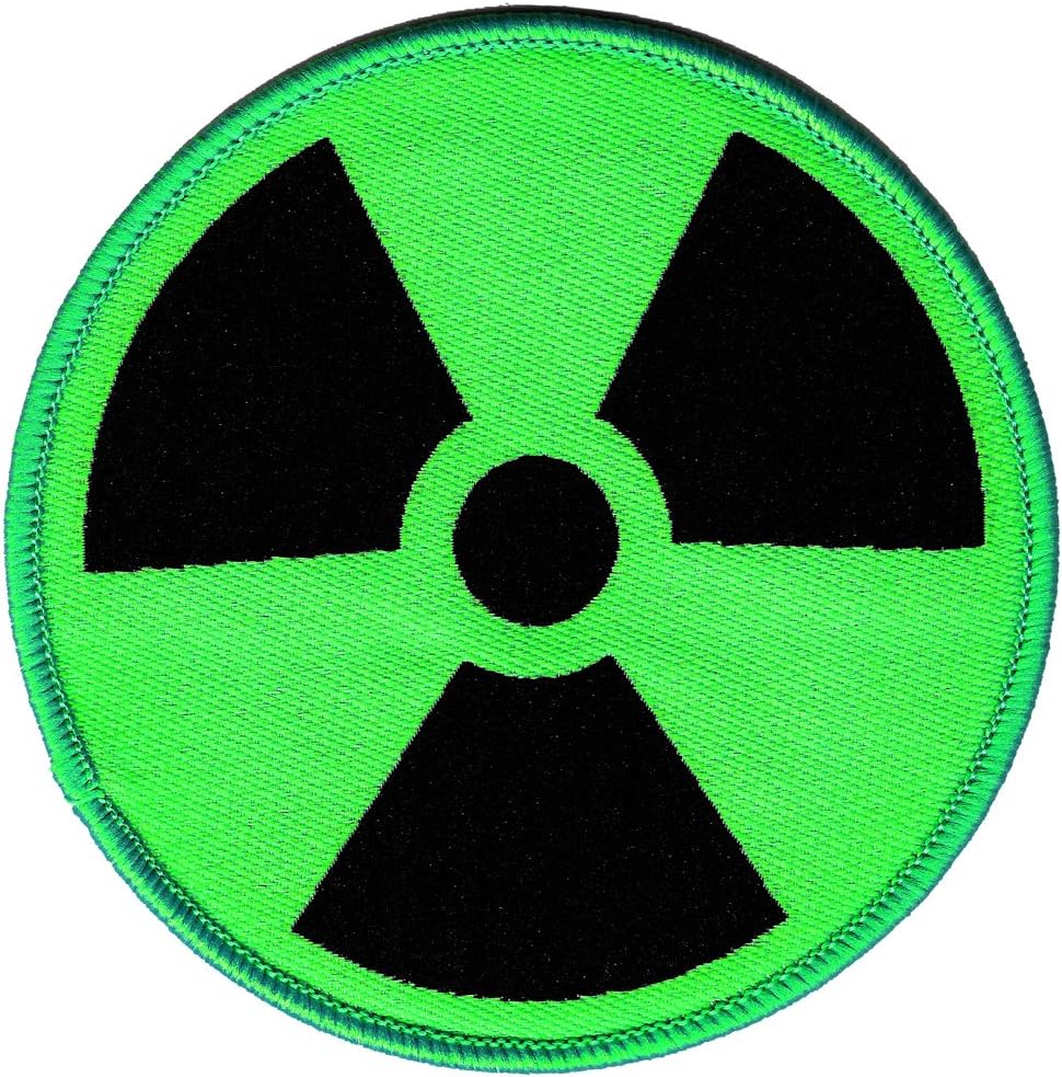 Amazon.com: Nuclear Radiation Symbol Embroidered Patch Iron-On Danger ...