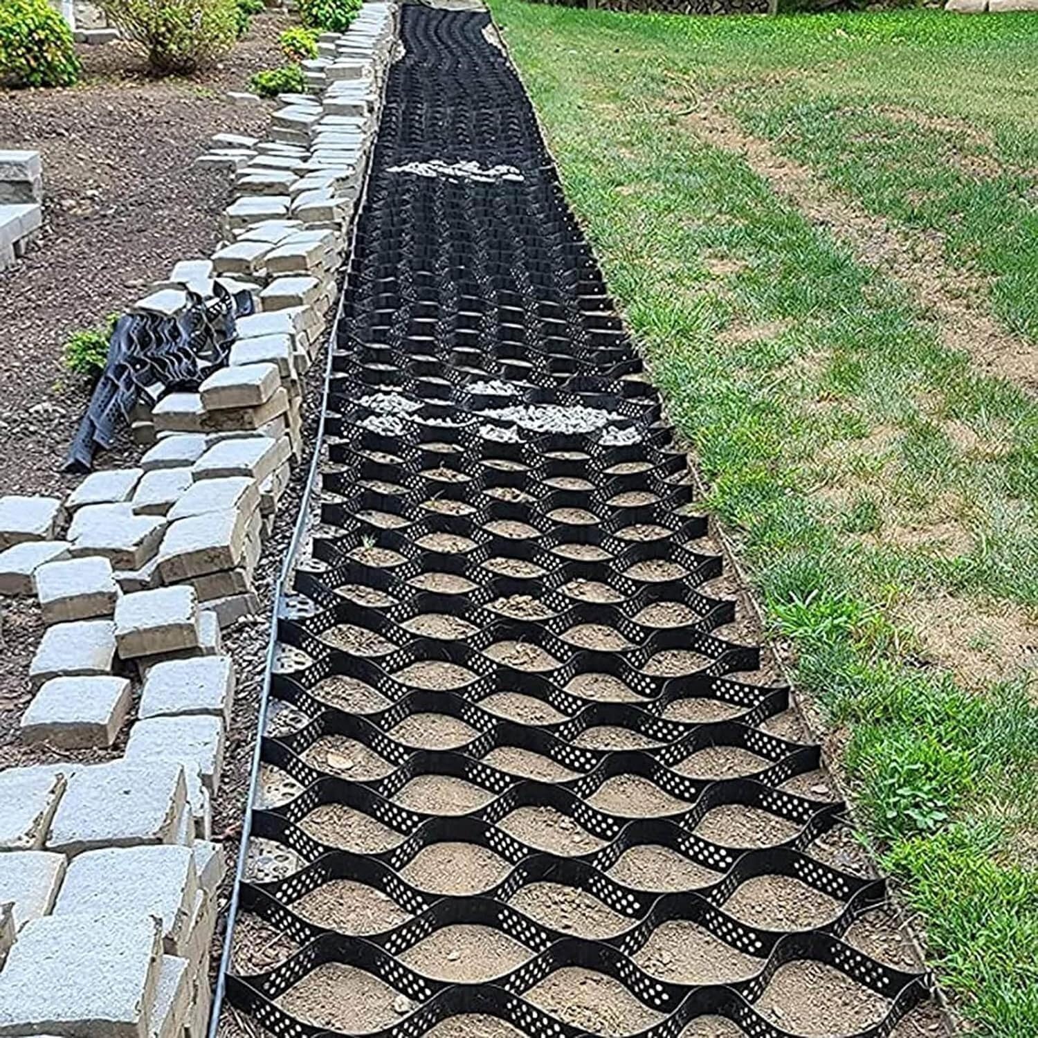 Permeable Grass Grid Pavers for Driveway Geo Ground Grid for Parking ...