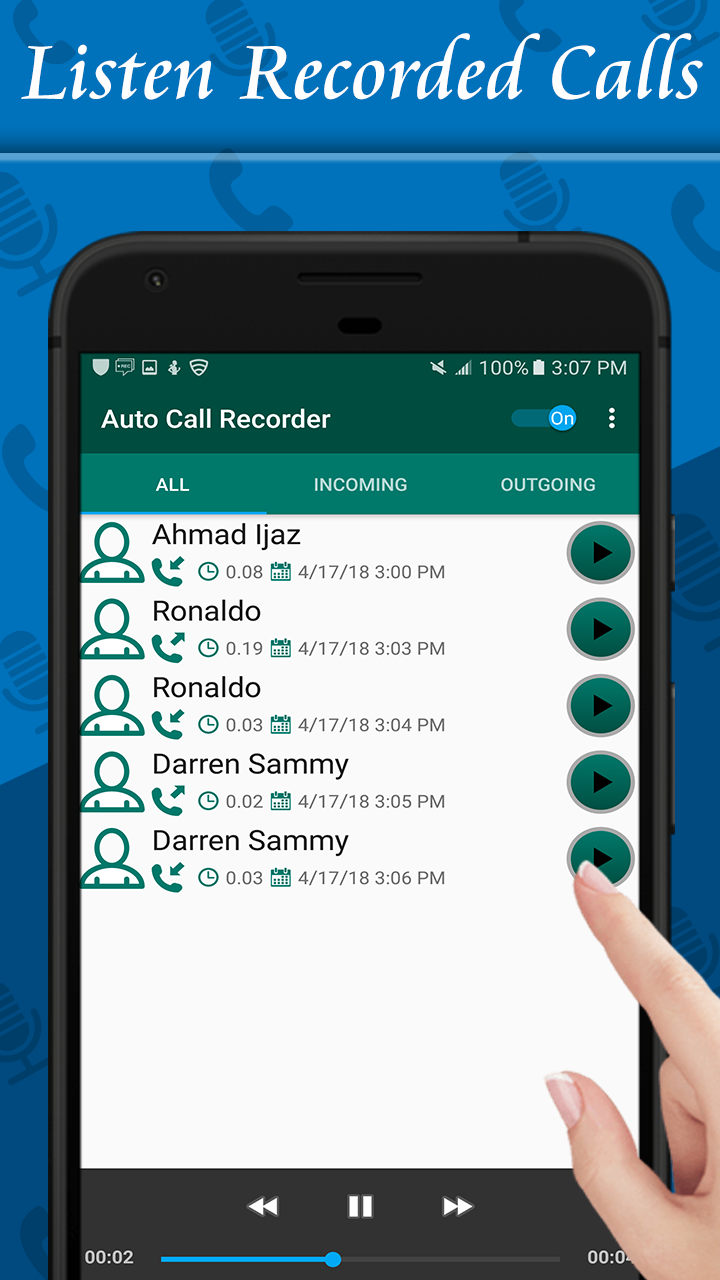 Automatic Call Recorder - ACR with Phone Call Recorder - App on Amazon ...