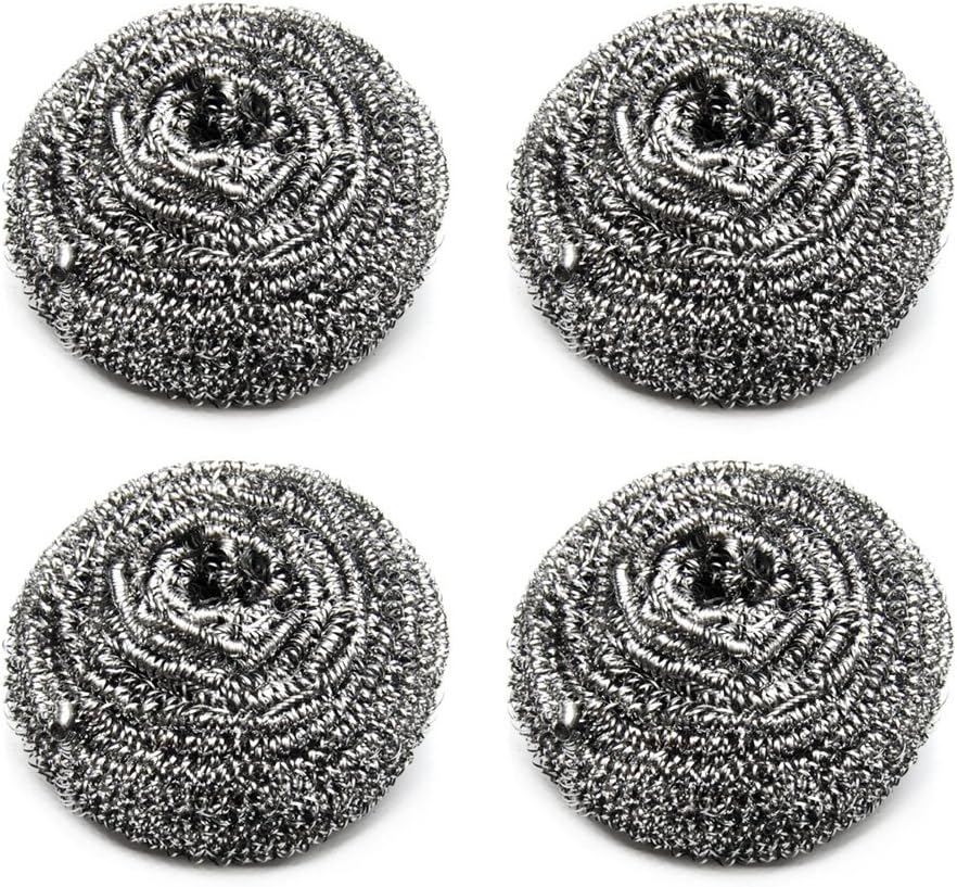Amazon.com: Scourers (4 Pack) 3"/25gram Stainless Steel Scourer Dish ...