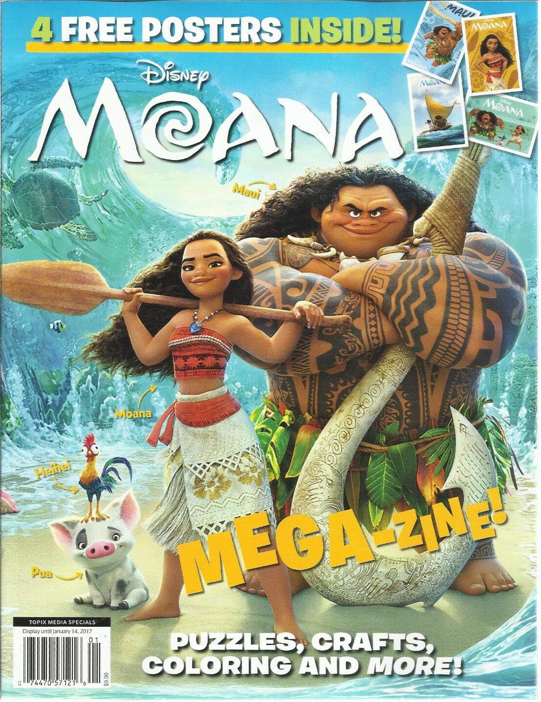 Amazon.com: DISNEY MOANA MEGA-ZINE! PUZZLES, CRAFTS COLORING AND MORE ...