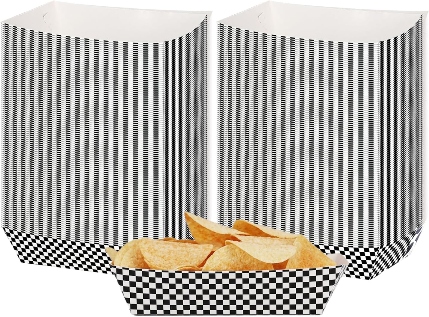 Amazon.com: AOSRIC Paper Food Boats, Disposable Nacho Trays, Race Car ...