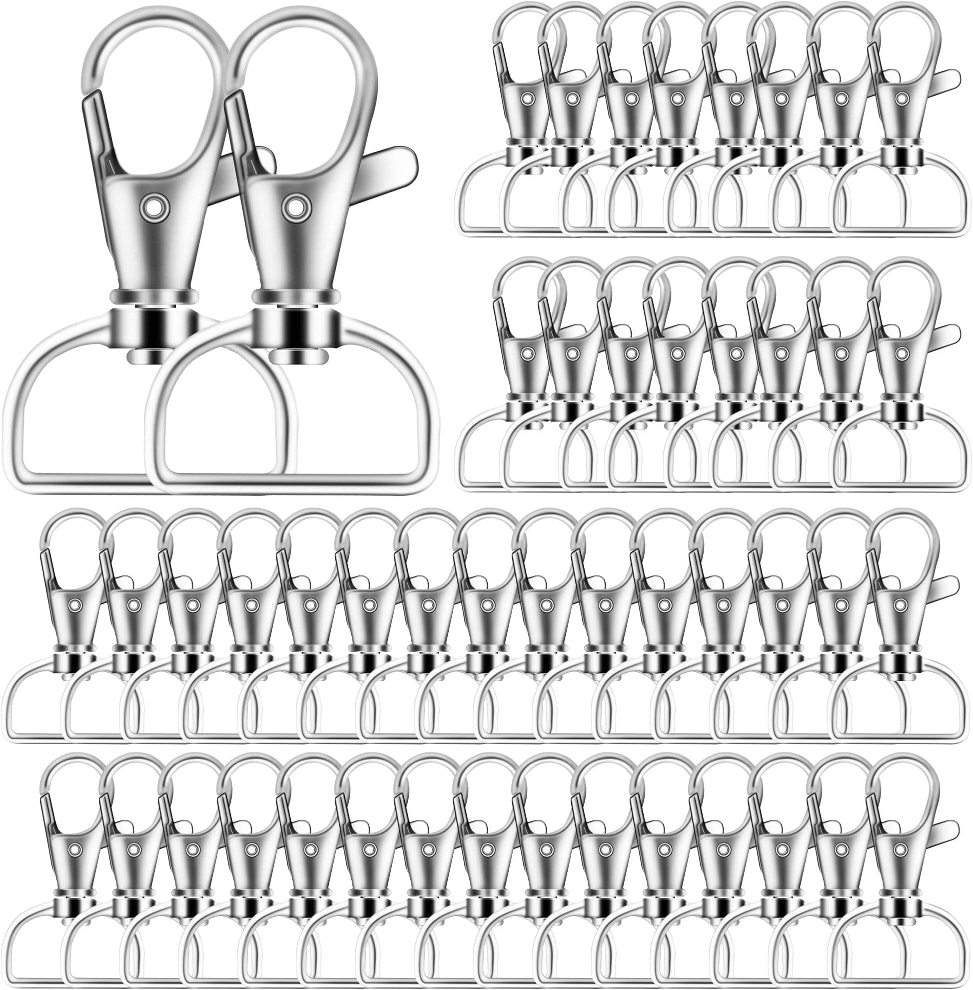 Amazon.com: Metal Swivel Clasps Lanyard Snap Hook Lobster Claw Clasp ...