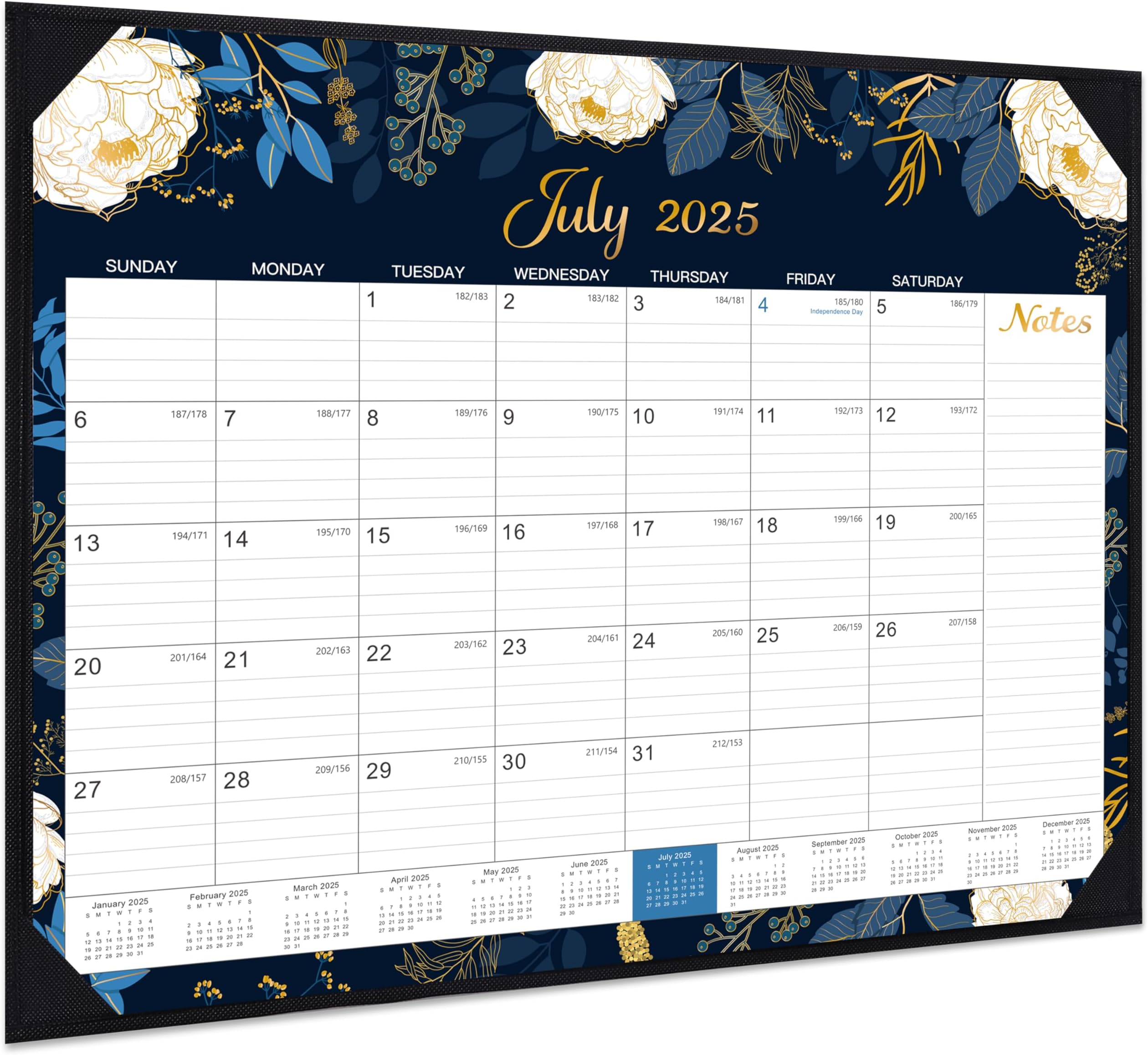 Amazon.com : 2025-2026 Desk Calendar, July 2025 - December 2026, 22"×17 ...
