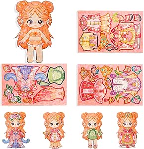 Amazon.com: Princess Dress Up Fridge Magnets, Refrigerator Magnets ...