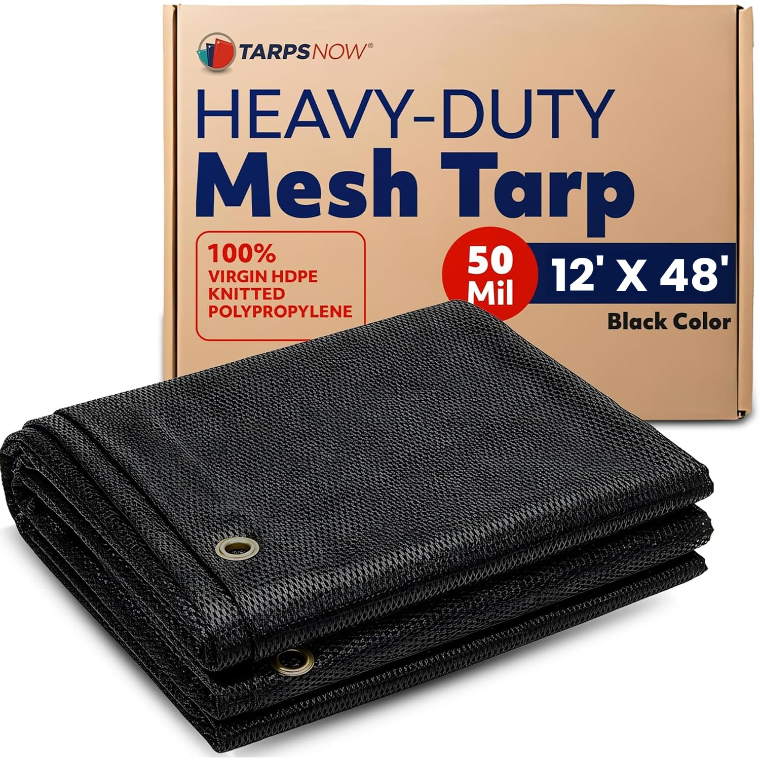 Snapklik.com : Tarps Now 12 X 48 Heavy Duty Mesh Tarp