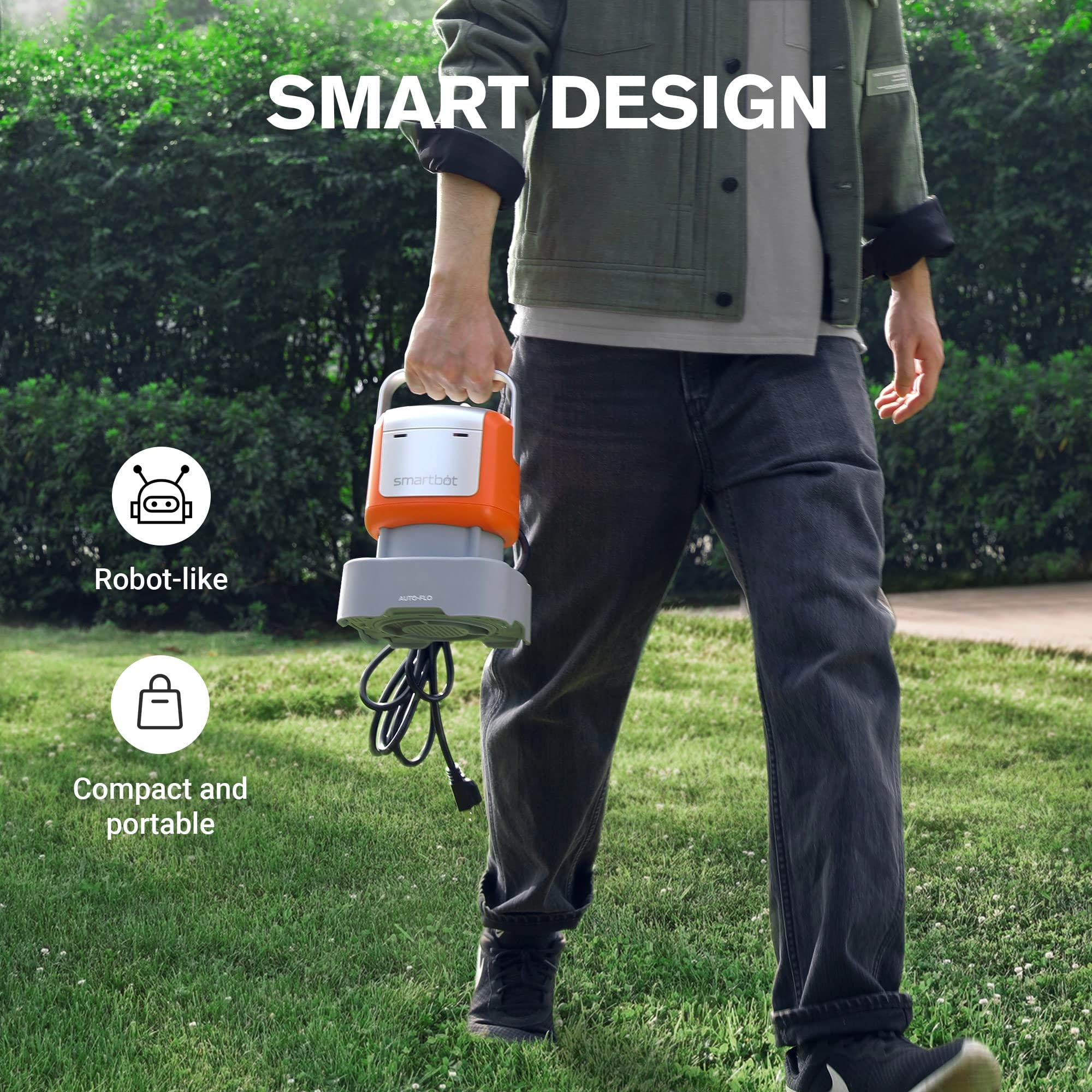 Smartbot Submersible Water Pump, 1/2 HP, Flow Rate 2800 GPH, Max Lift ...