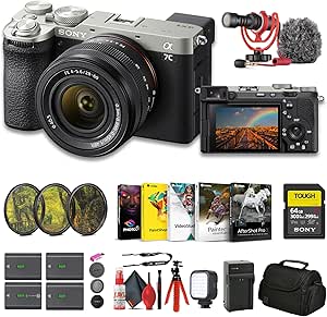 Amazon.com : Sony Alpha 7C II Mirrorless Full-Frame Interchangeable Lens Camera - Silver with 28 ...