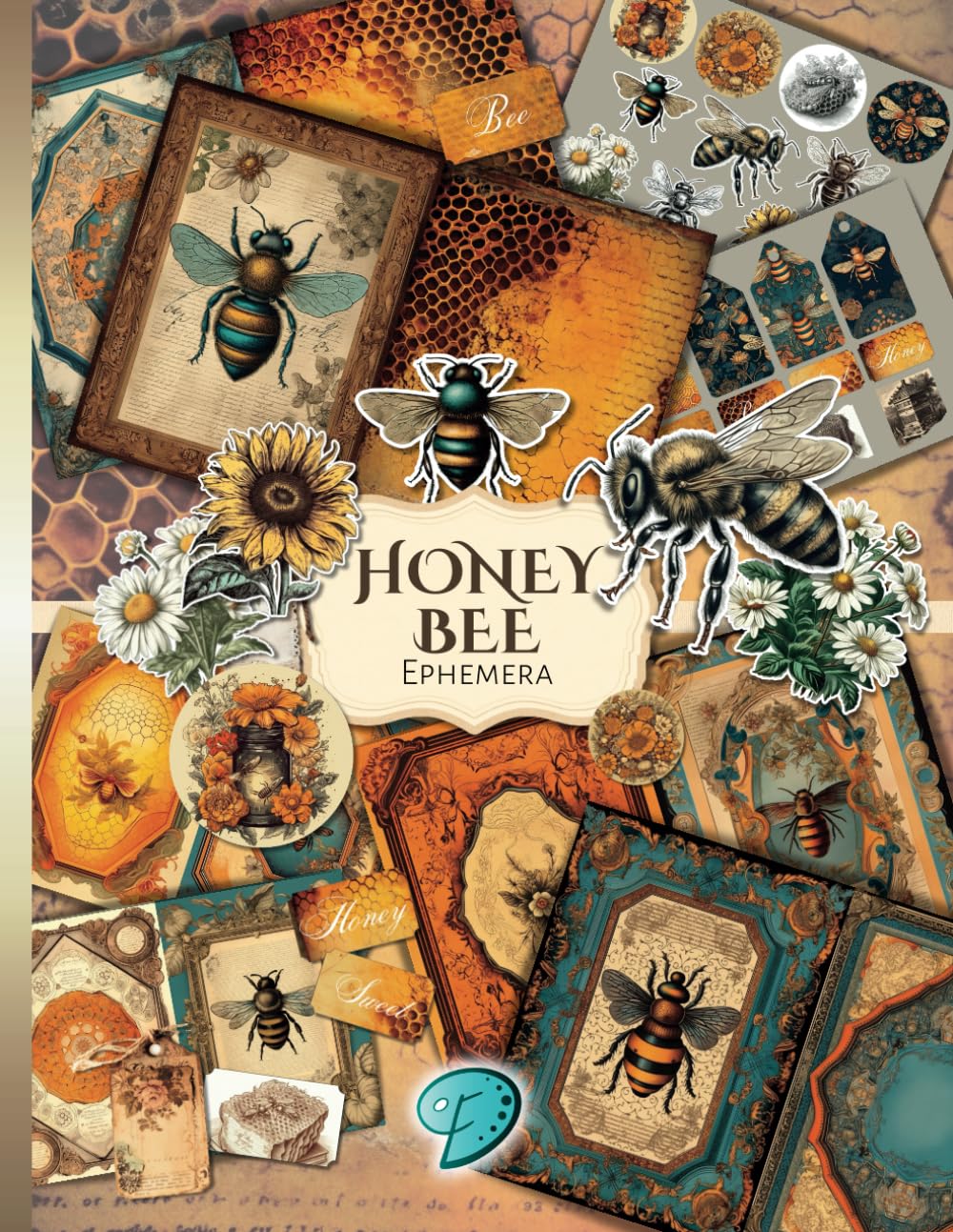 Honey Bee Ephemera: 22 pages of vintage imagery for junk journals and ...