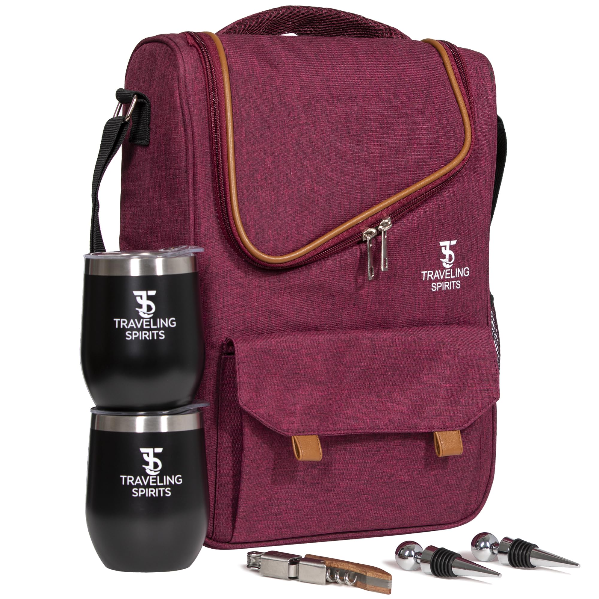 Amazon.com: Traveling Spirits Insulated Red Wine Edition Carrier | 2-3 ...