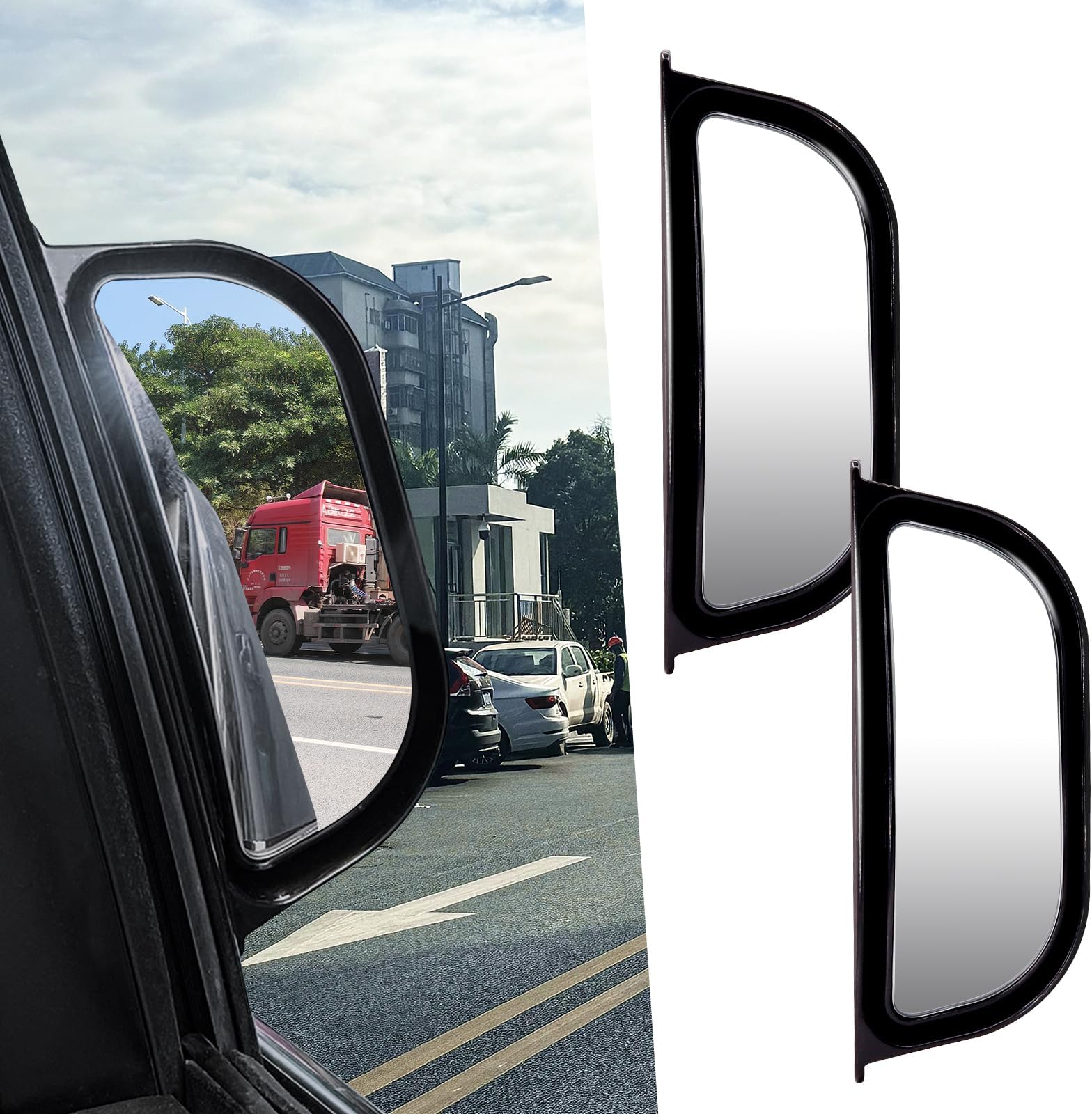 Amazon.com: 2Pcs Rear View Mirror Back Passenger Blind Spot Mirror, Car ...