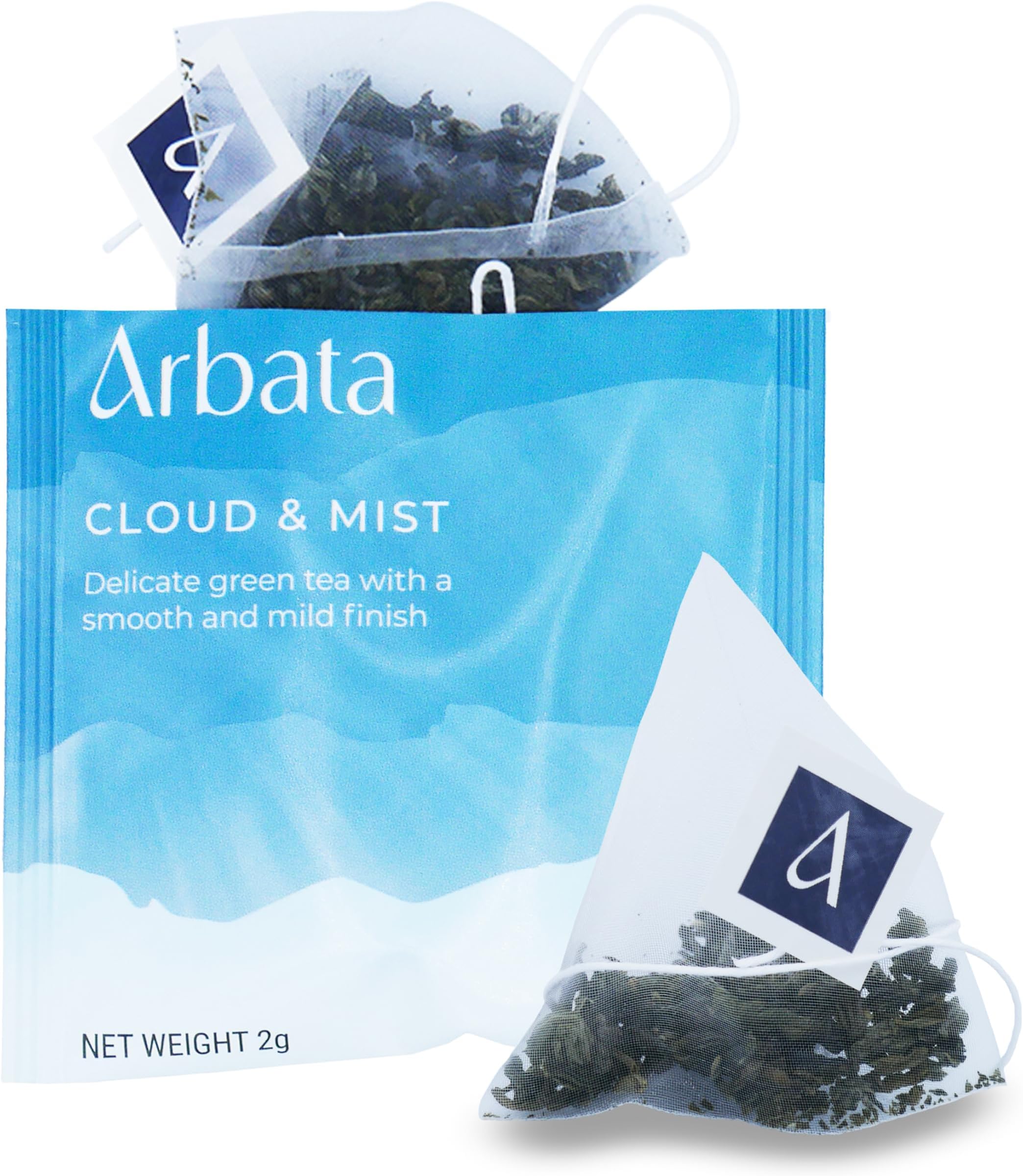 Amazon.com : Arbata Cloud & Mist Tea, 12 Pyramid Tea Bags, Artisinal ...