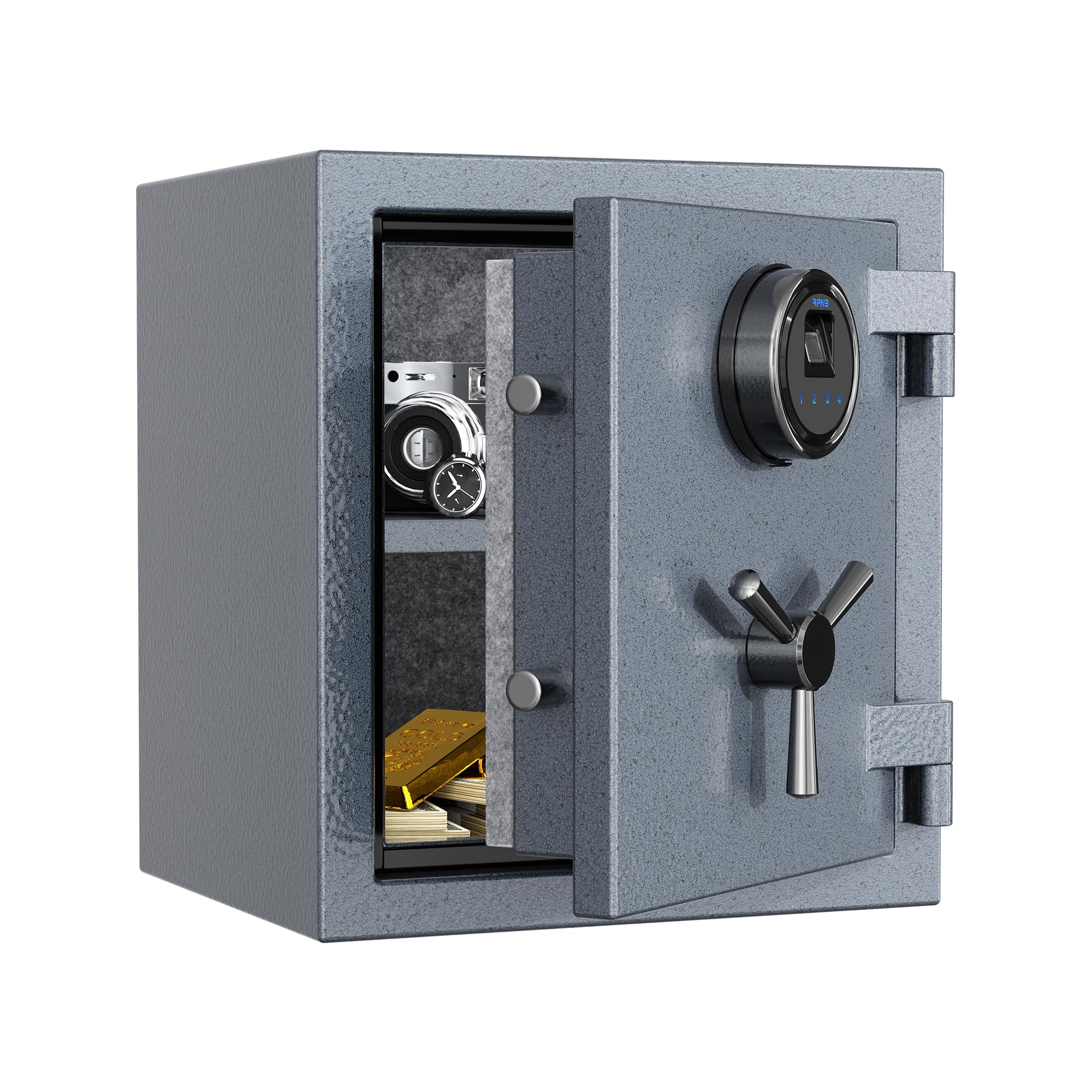 RPNB Deluxe Biometric Safe Box,Digital Fingerprint Fireproof Waterproof ...