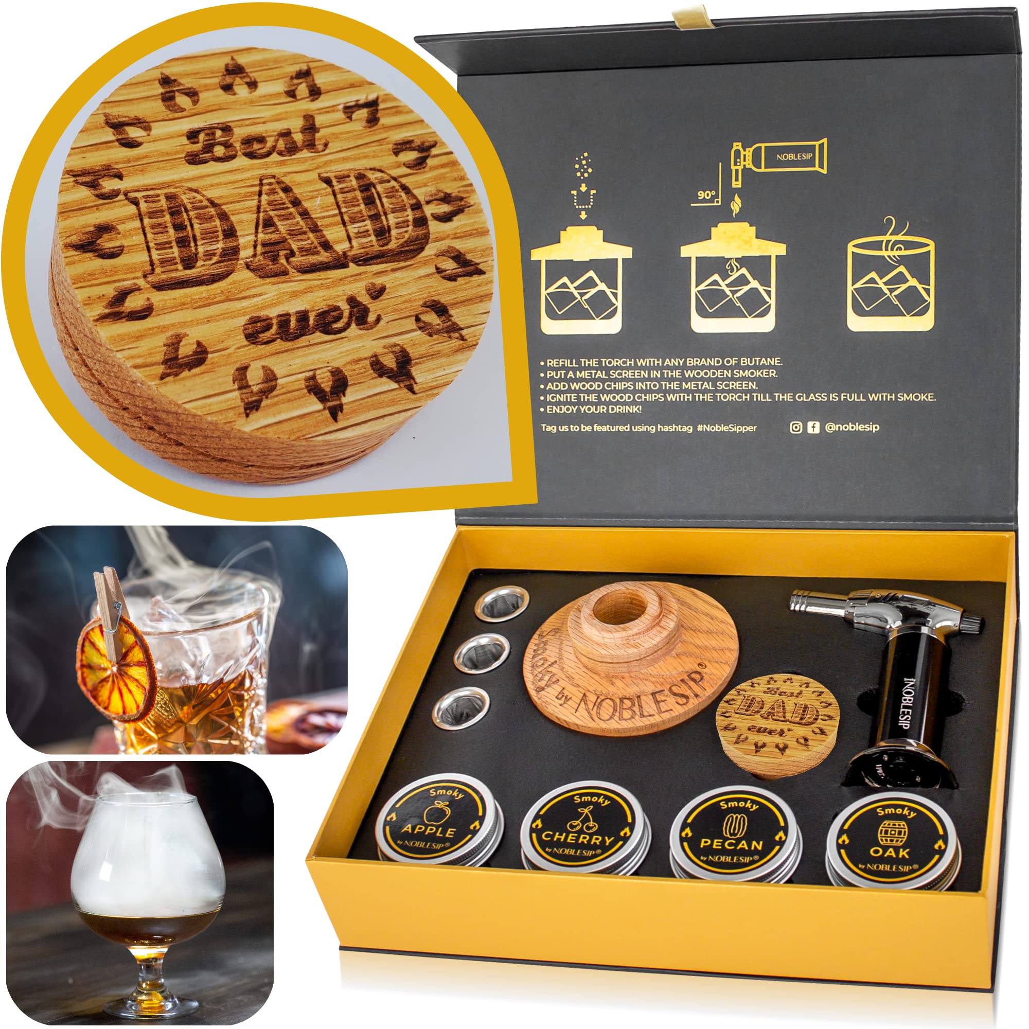 Amazon.com: Cocktail Smoker Kit 𝗣𝗘𝗥𝗦𝗢𝗡𝗔𝗟𝗜𝗭𝗘𝗗, All in 1 case to Smoke ...