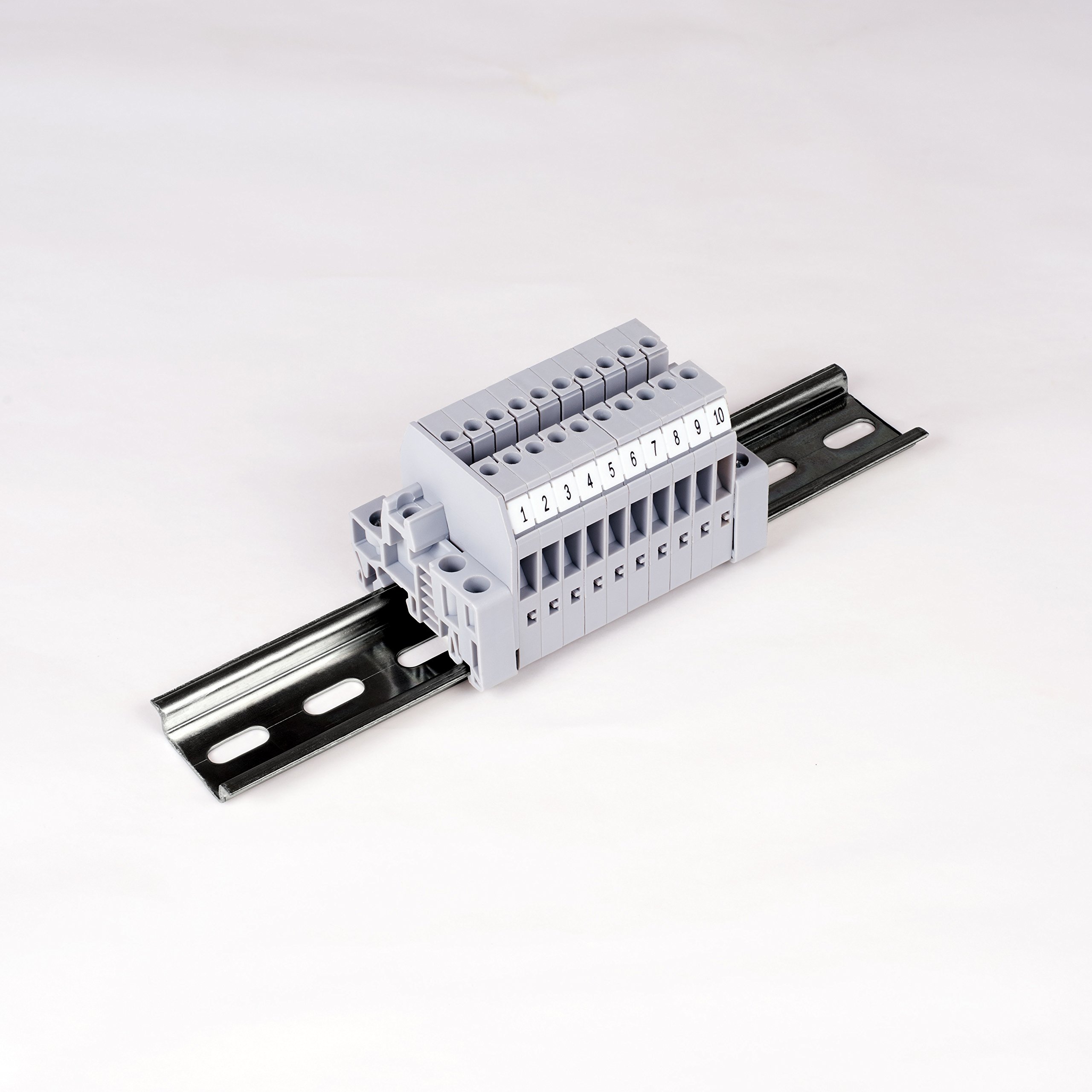 Din Rail Rack Mount Dinkle DIN Rail Terminal Block End Brackets - 40 ...