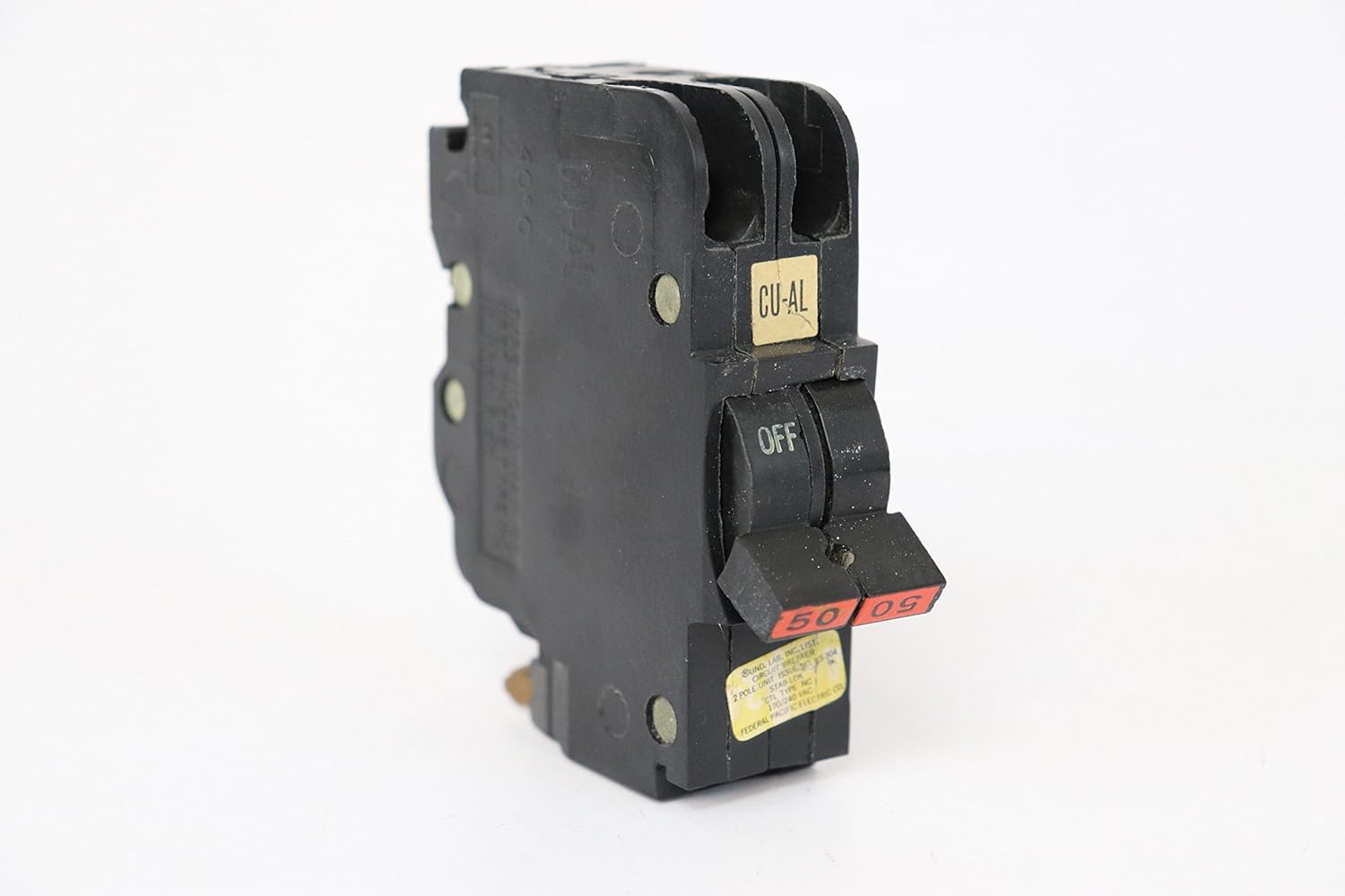 New FPE Federal Pacific NC0250 Circuit Breaker Stab-Lok 2 Pole 50A 240V ...