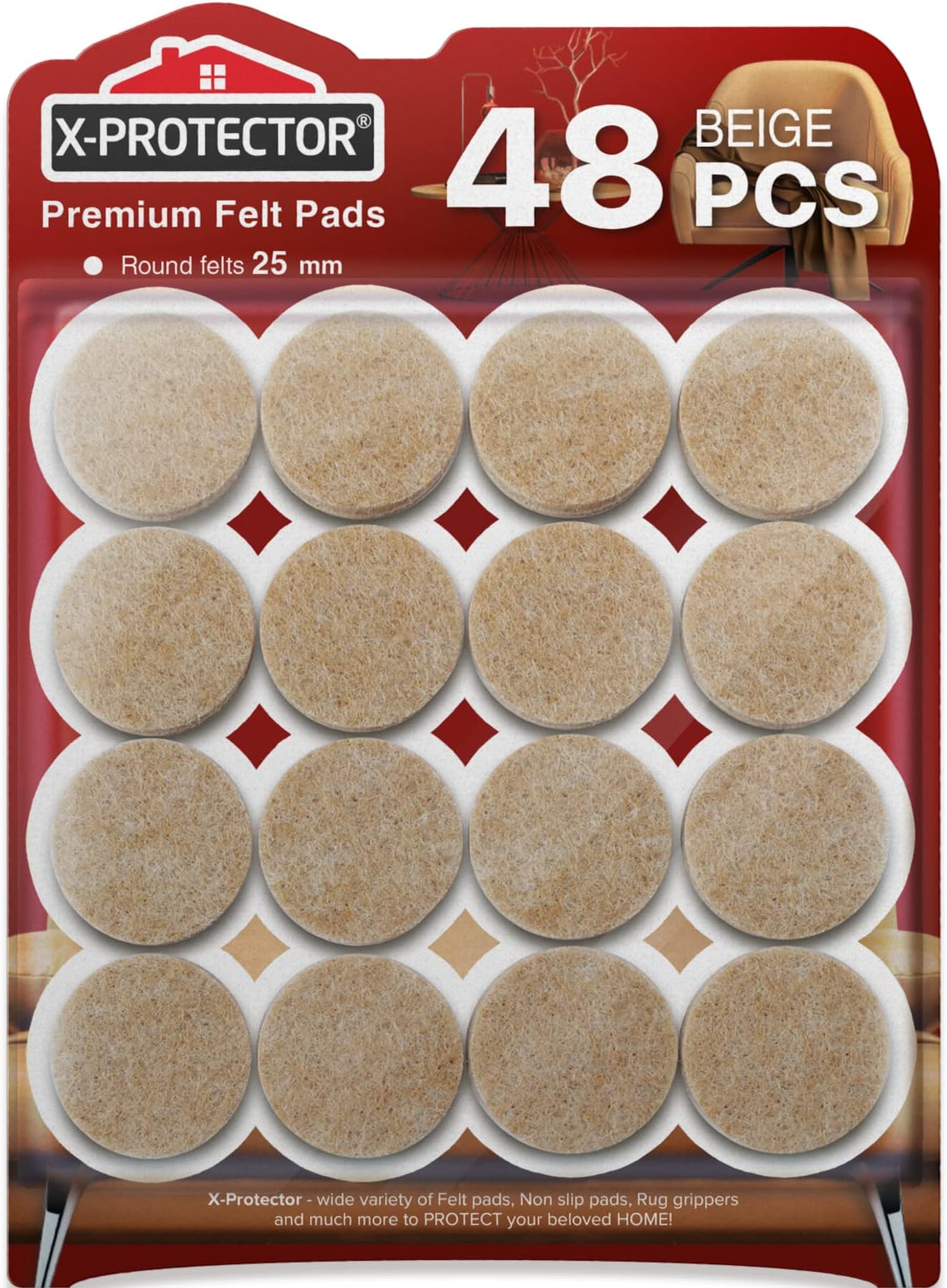 DIY Doctor - Felt Furniture Pads Floor Protectors - Huge 310 pcs Felt ...