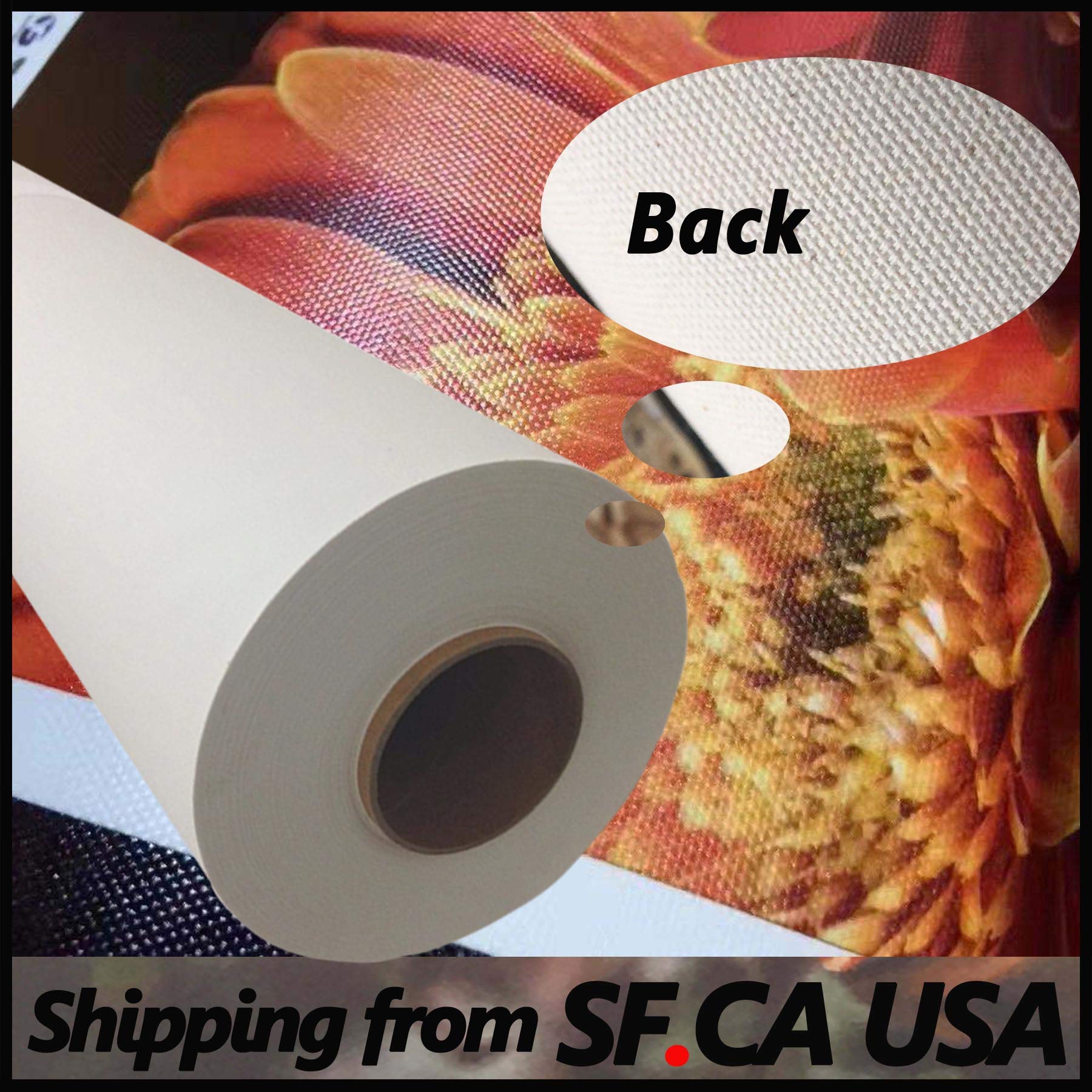 Digital Printing Waterproof High-Glossy Polyester Cotton Inkjet Canvas ...