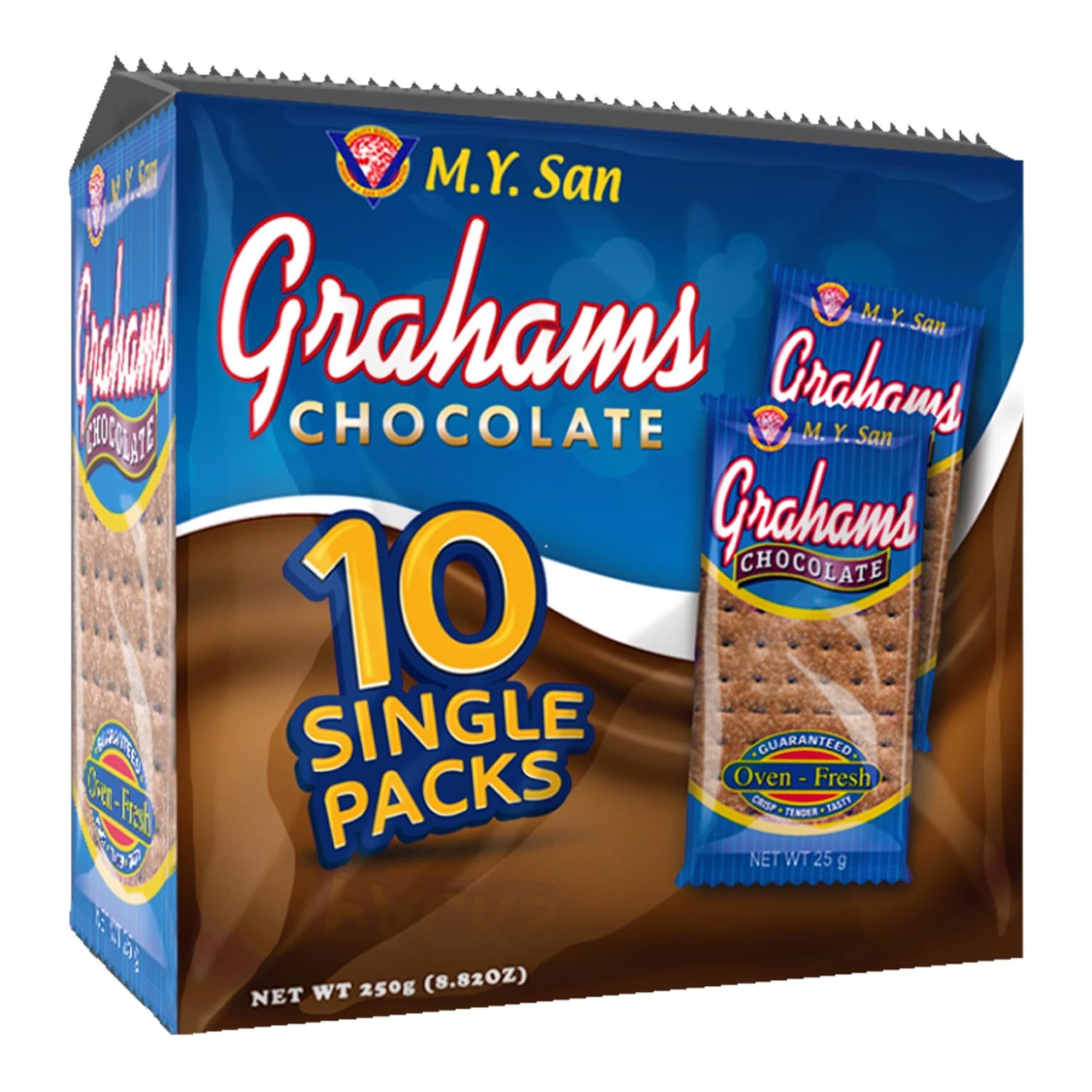 Buy M.Y. San Grahams Chocolate Crackers Cookies Filipino Cri Snack (10 ...