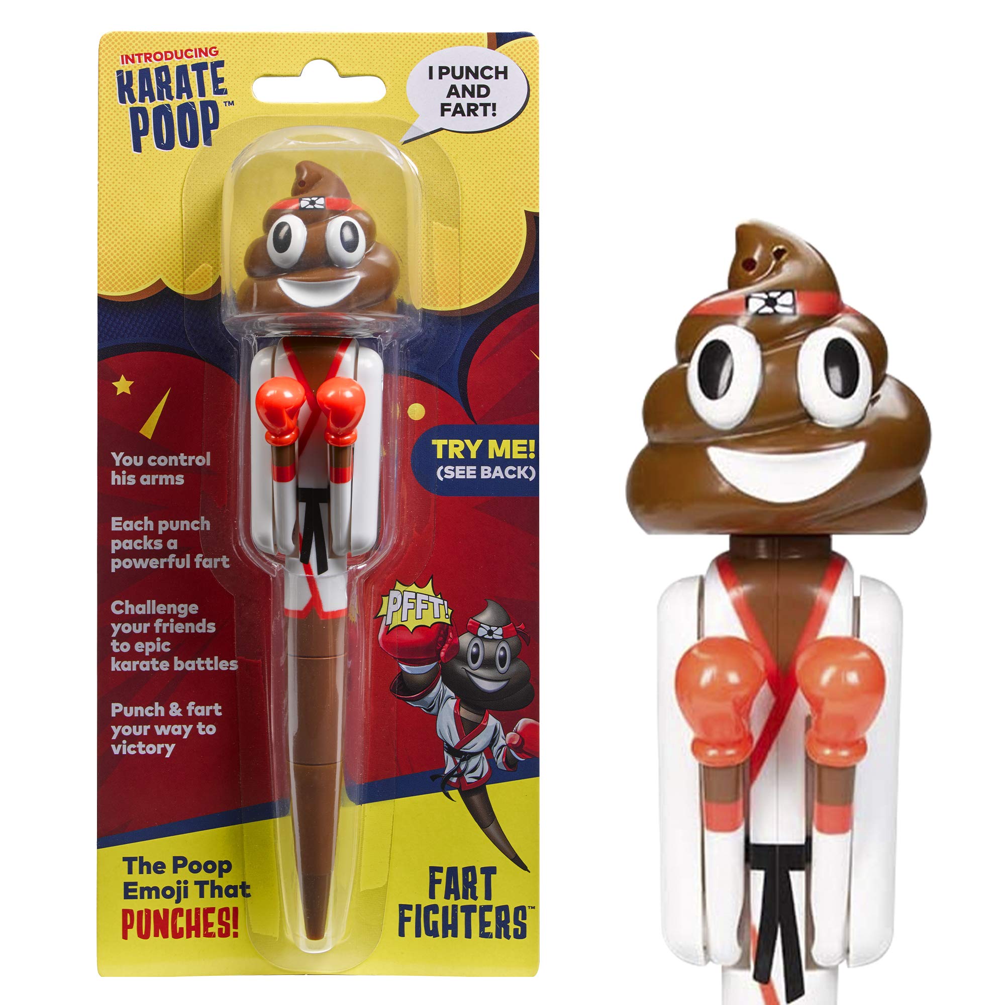 Buy OUR FRIENDLY FOREST Farting Poop Emoji Karate Pen - Arms Punch ...