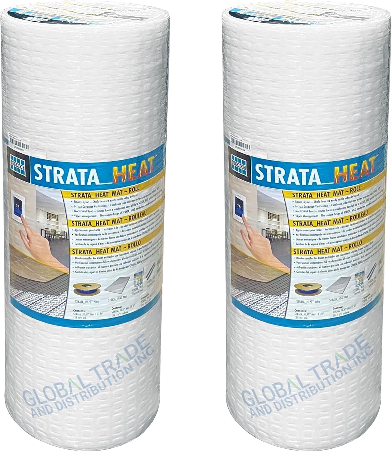 Laticrete 0179-0161-H Strata Heat Mat 5/16" Thick Floor Heating ...