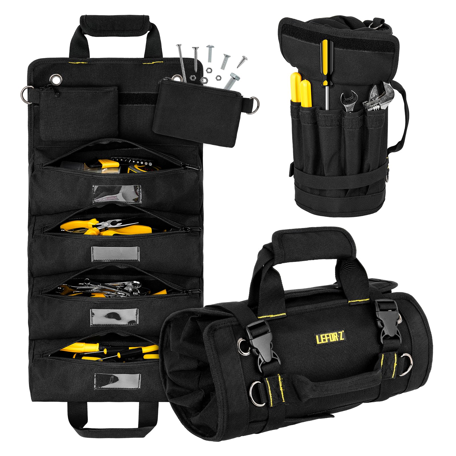 Tool Rolls,Small Tool Roll Bag with 11 Pockets,Tool Roll Bag Organizers ...