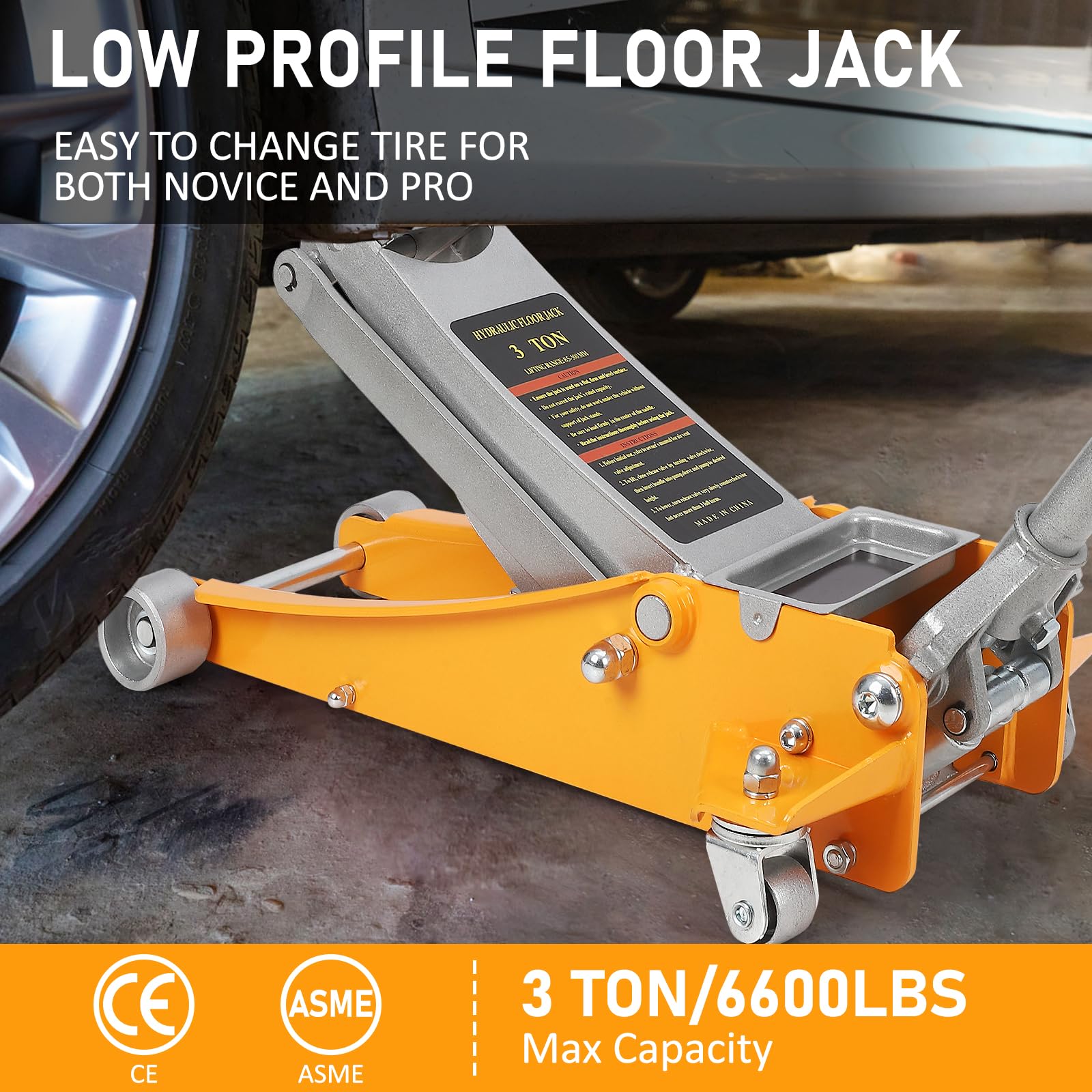 Snapklik.com : EuKer 3 Ton Low Profile Floor Jack For All Terrain ...