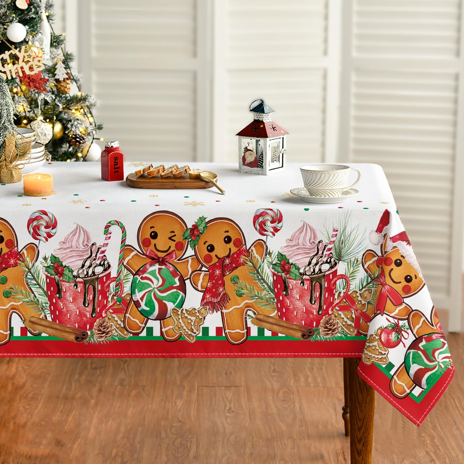 Amazon.com: Horaldaily Christmas Tablecloth 60×120 Inch Rectangular ...