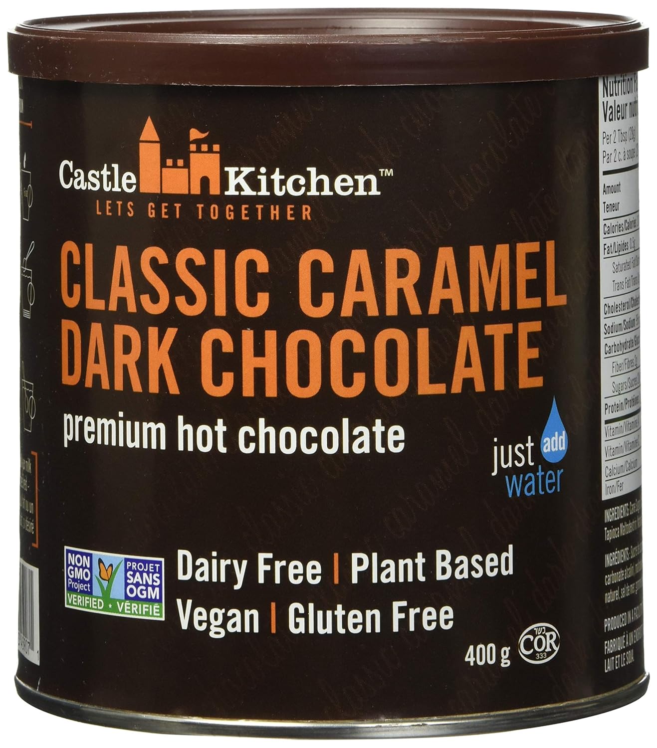 Amazon.com : Castle Kitchen Classic Caramel Dark Chocolate Premium Hot ...
