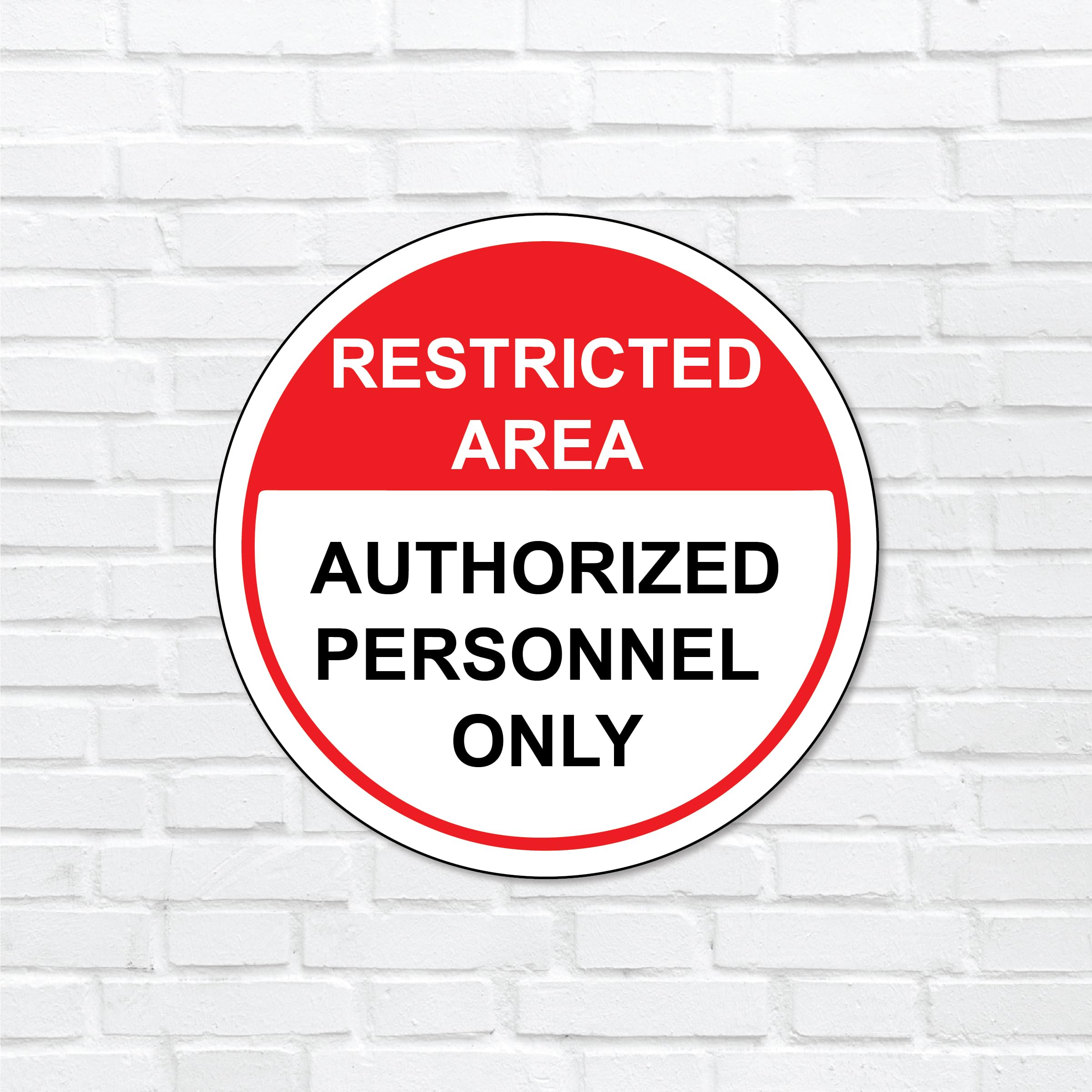 Buy SIGN EVER Restricted Area Authorised Person Only Sign Board Office ...