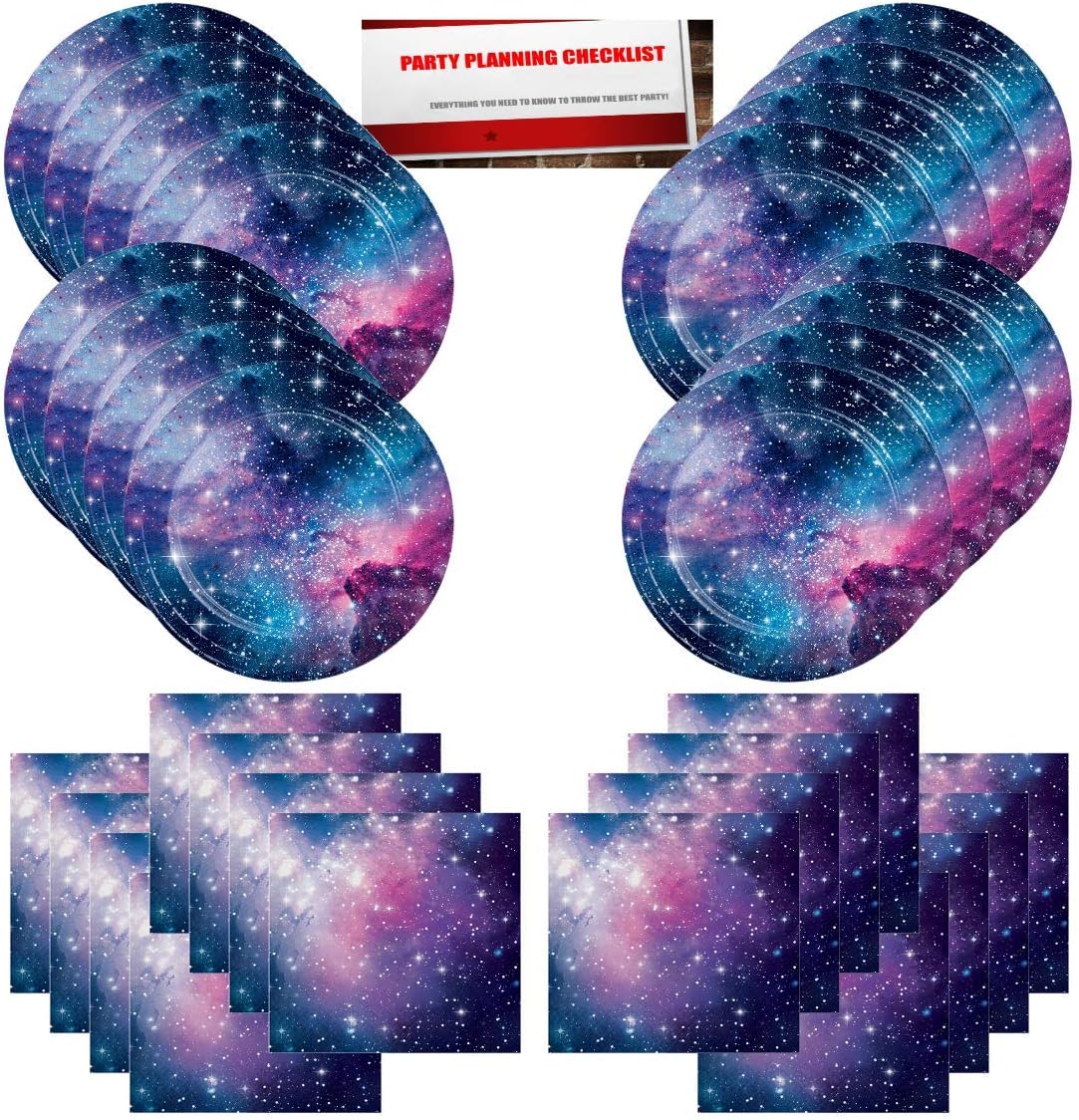 Amazon.com: Galaxy Stars Universe Outer Space Party Supplies Bundle ...