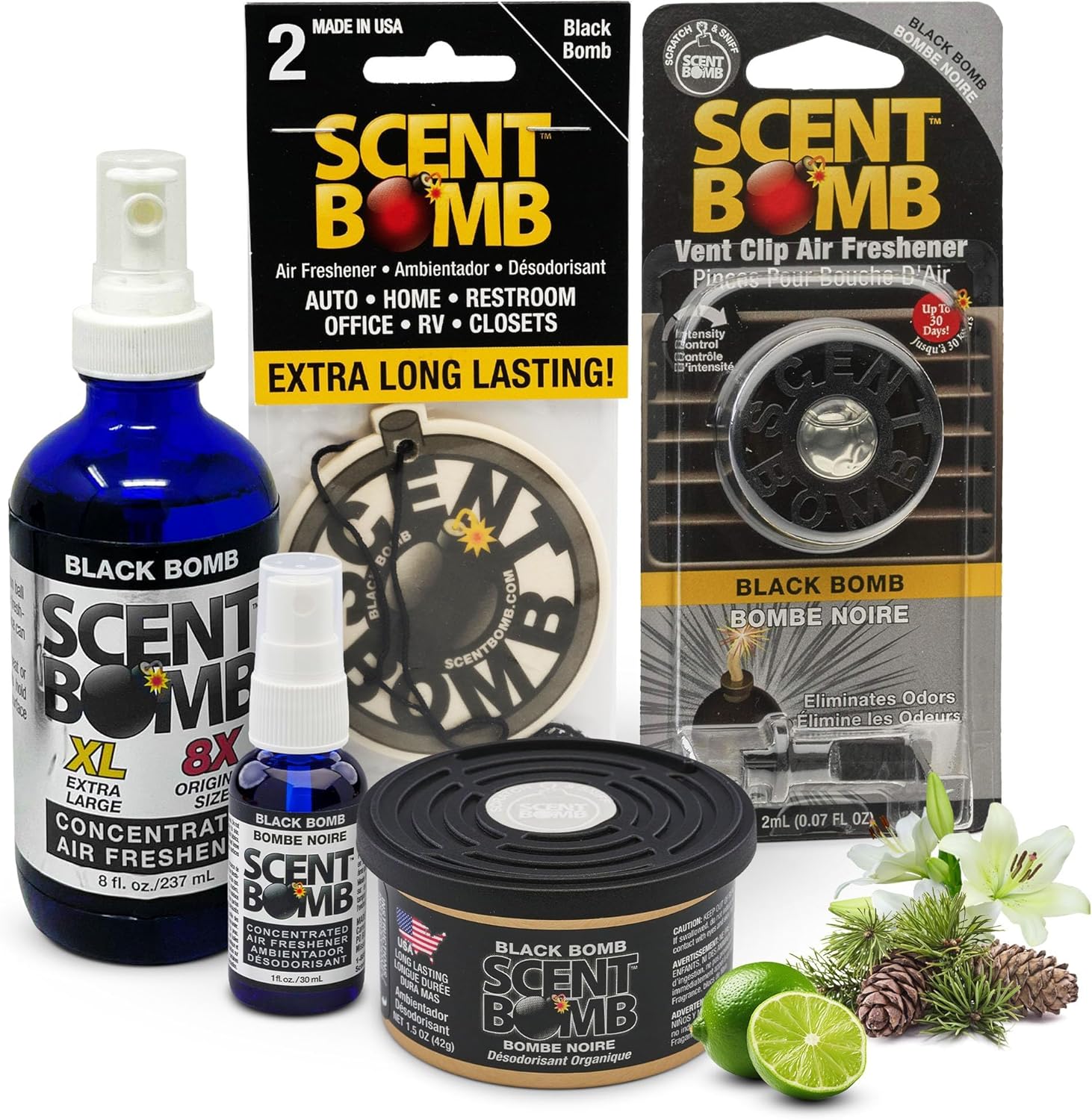Amazon.com: Scent Bomb Air Freshener Bundle - 1 oz & 8 oz Bottle Sprays ...