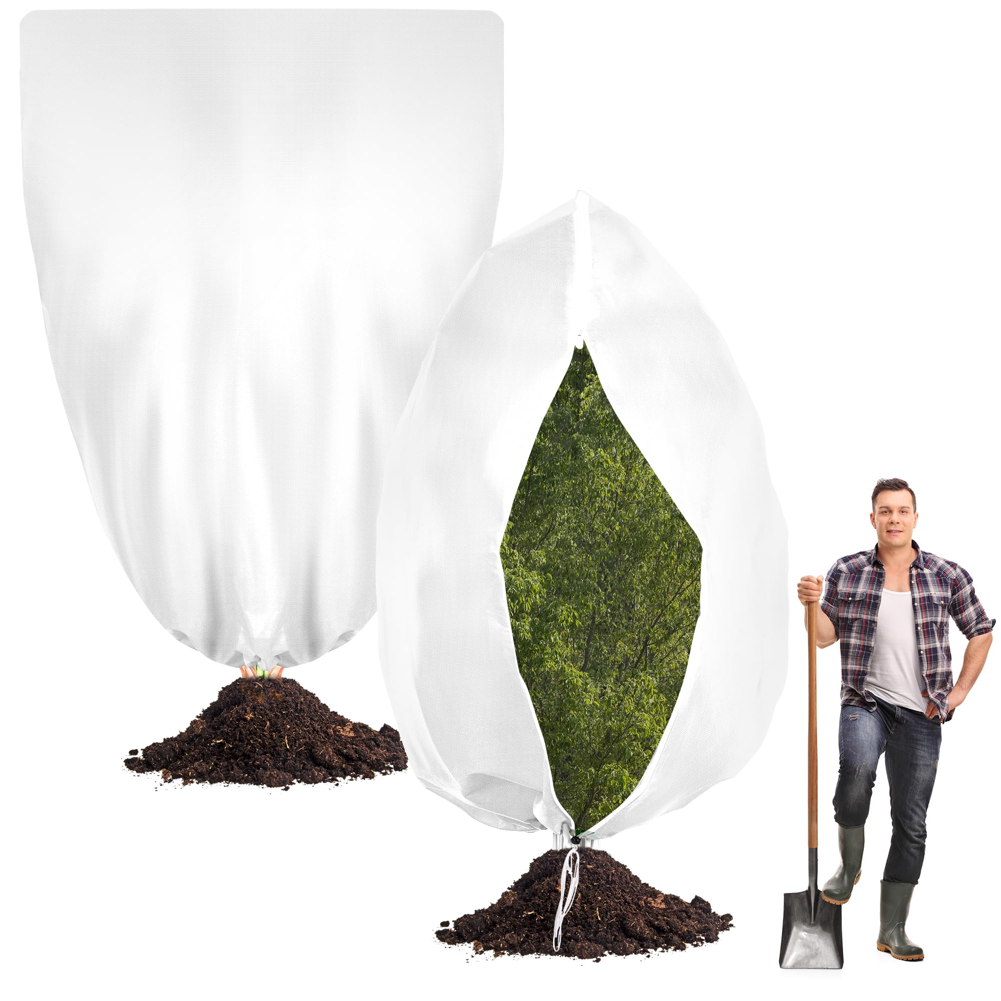 Amazon.com : Taoskai 95"H × 79"W Huge Plant Covers Freeze Protection 2 ...