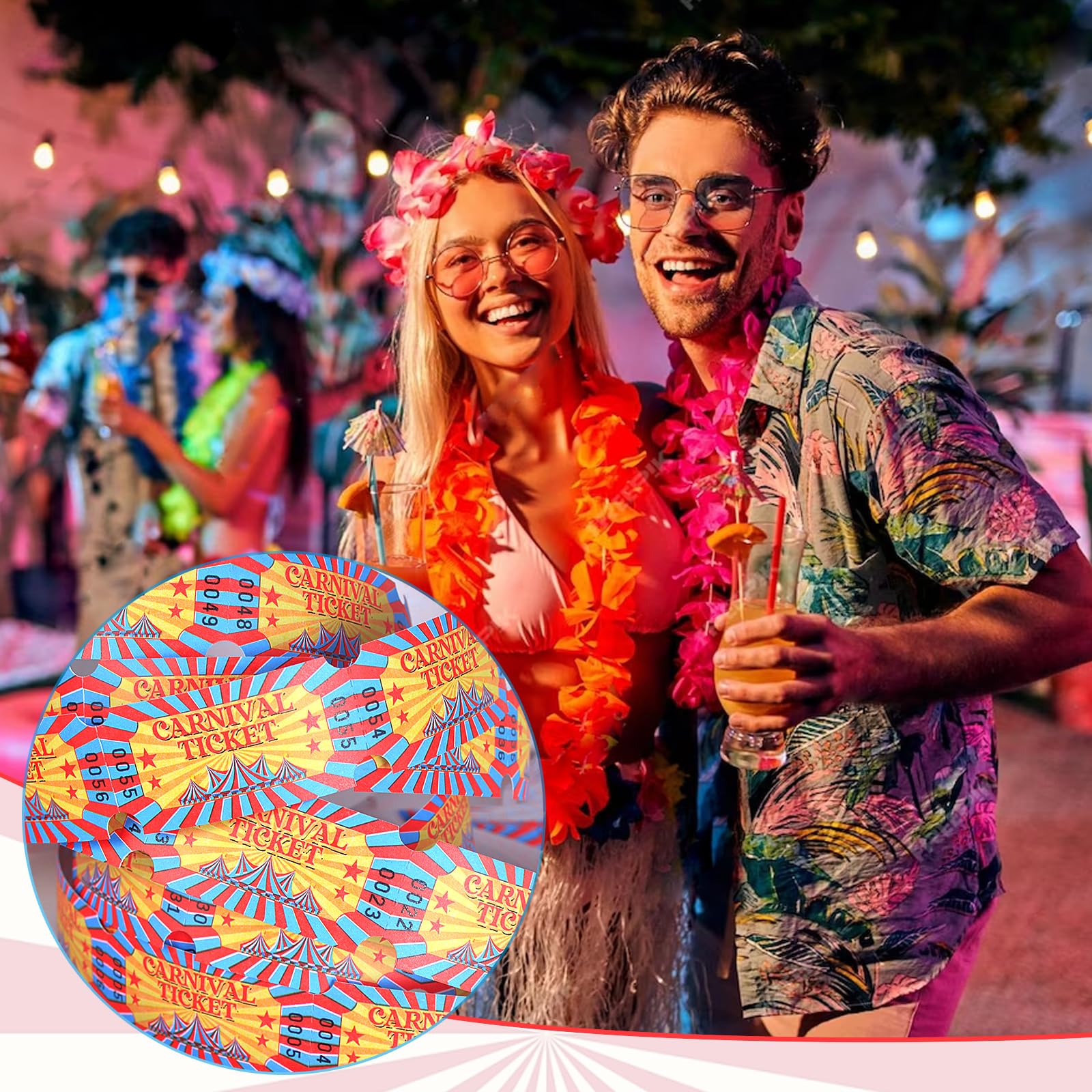 Snapklik.com : 1000 Pieces Carnival Roll Tickets Raffle Tickets Single ...