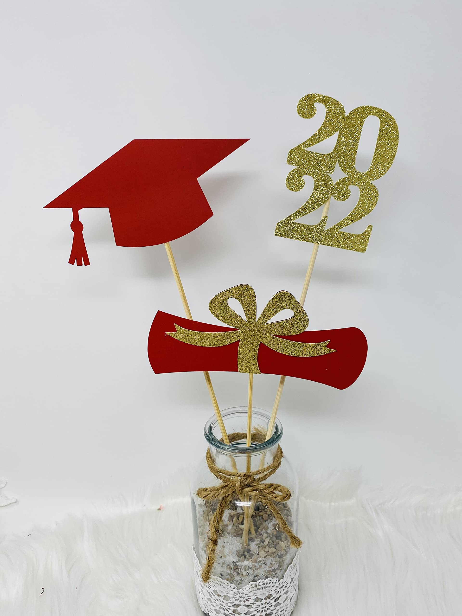 Buy Graduation party decorations 2022 Graduation Centerpiece Sticks ...