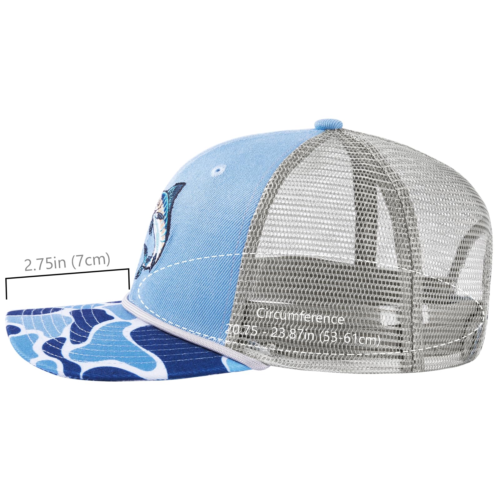 Snapklik.com : Camo Rope Trucker Hat Adjustable Embroidered Baseball ...