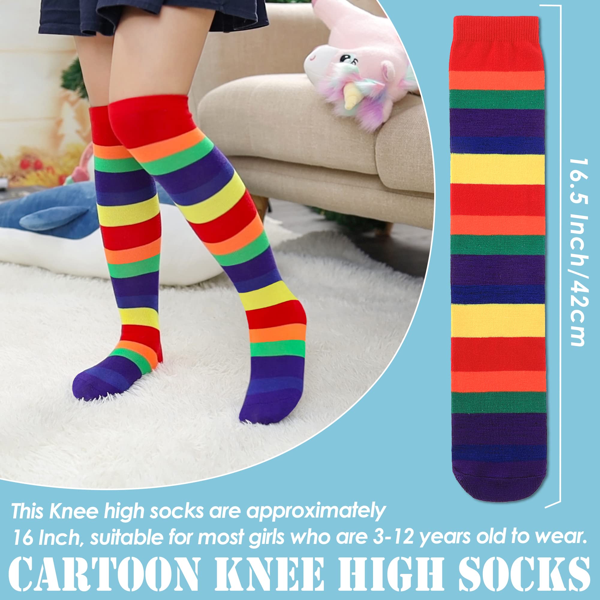 Snapklik.com : 3-12 Year Old Girls Knee High Socks Kids Cute Crazy ...